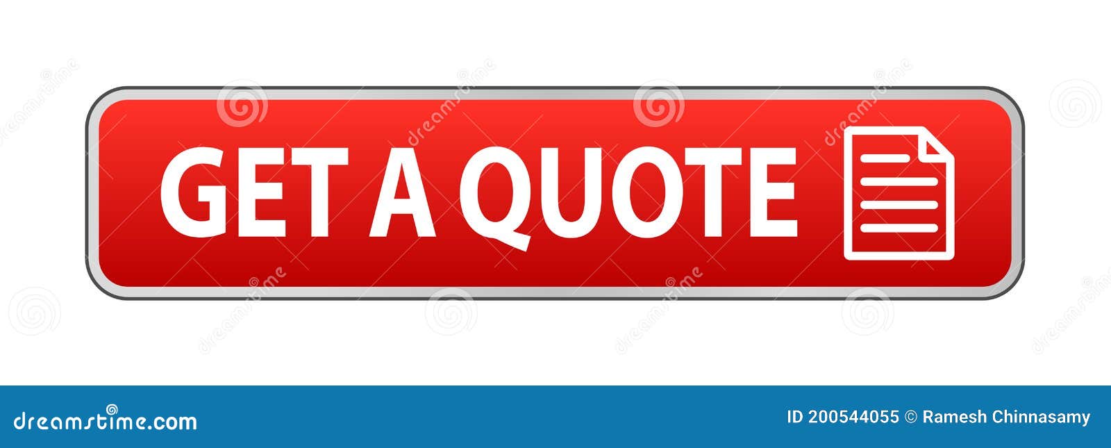 Get a quote button stock vector. Illustration of feature - 200544055