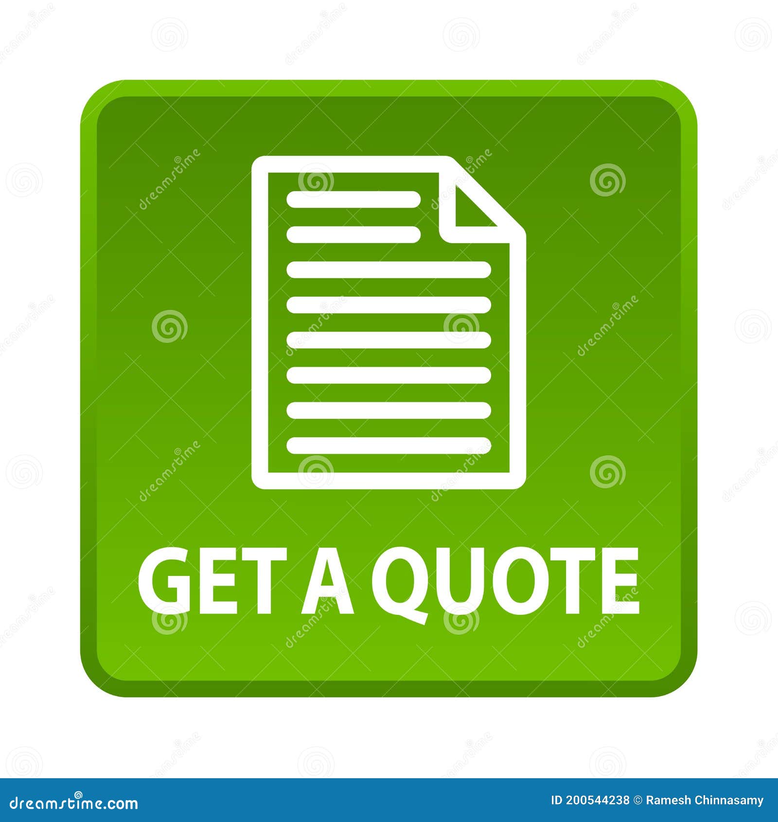 Get a quote button stock vector. Illustration of agreement - 200544238