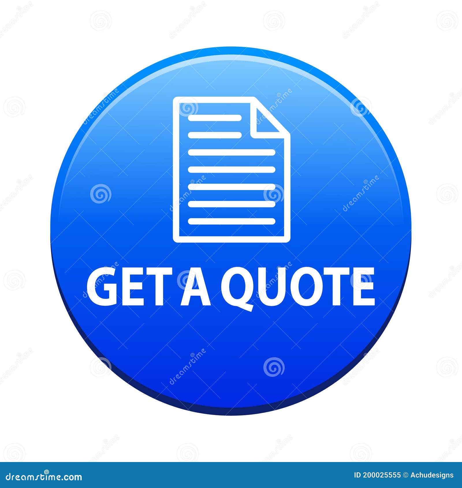 Get a quote button stock vector. Illustration of hand - 200025555