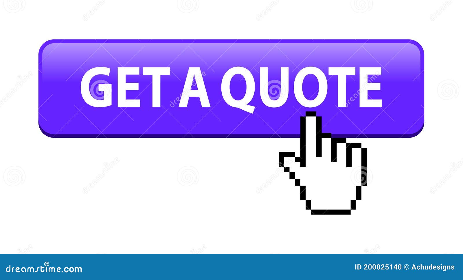 Get a quote button stock vector. Illustration of background - 200025140