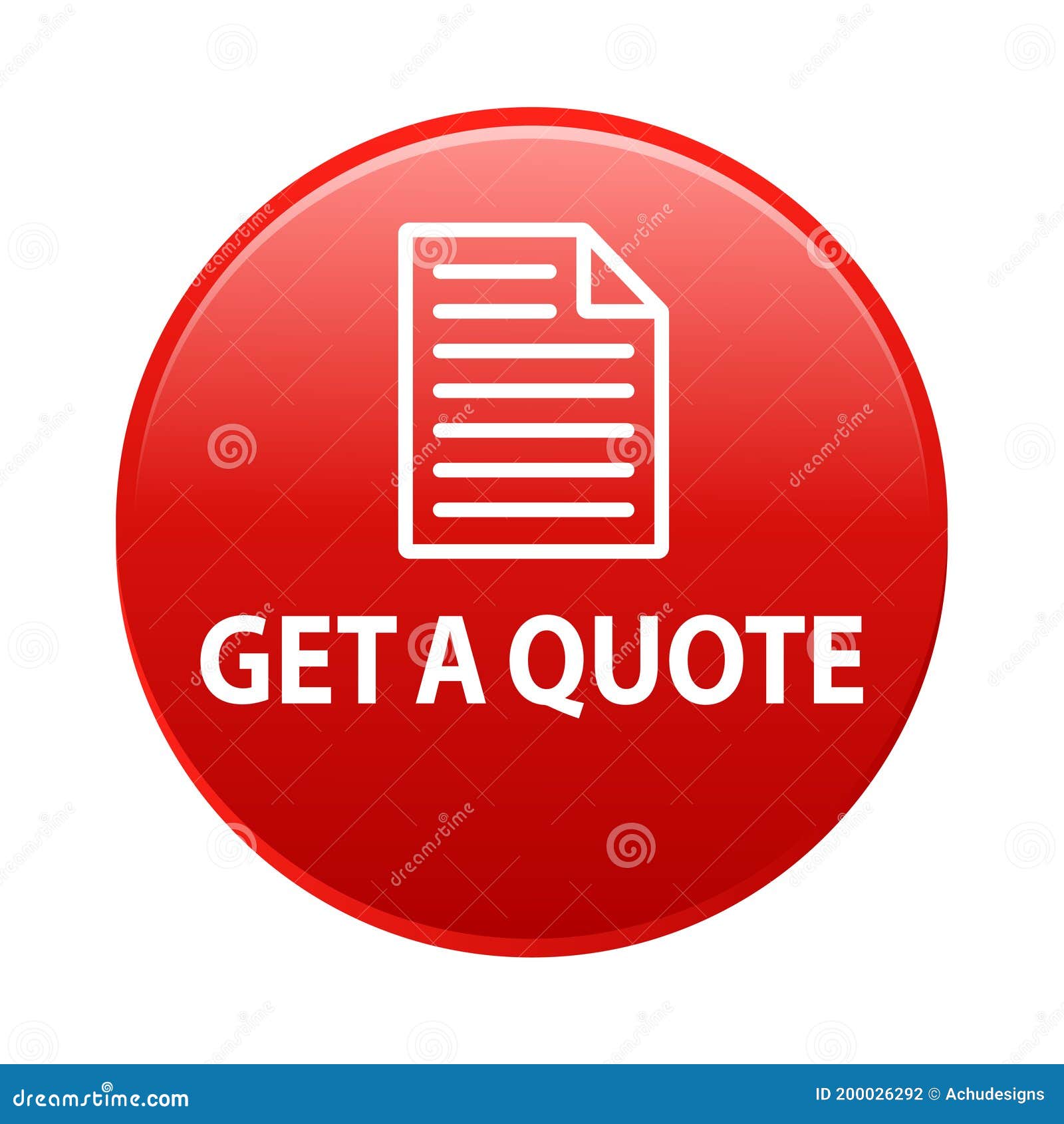 Get a quote button stock vector. Illustration of hand - 200026292