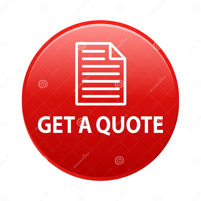 Get a quote button stock vector. Illustration of hand - 200026292