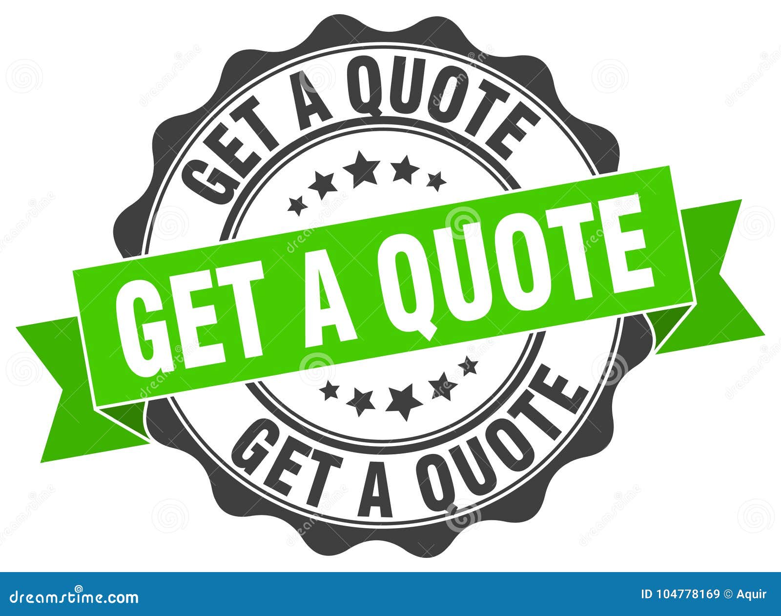 Get a quote stamp stock vector. Illustration of round - 104778169