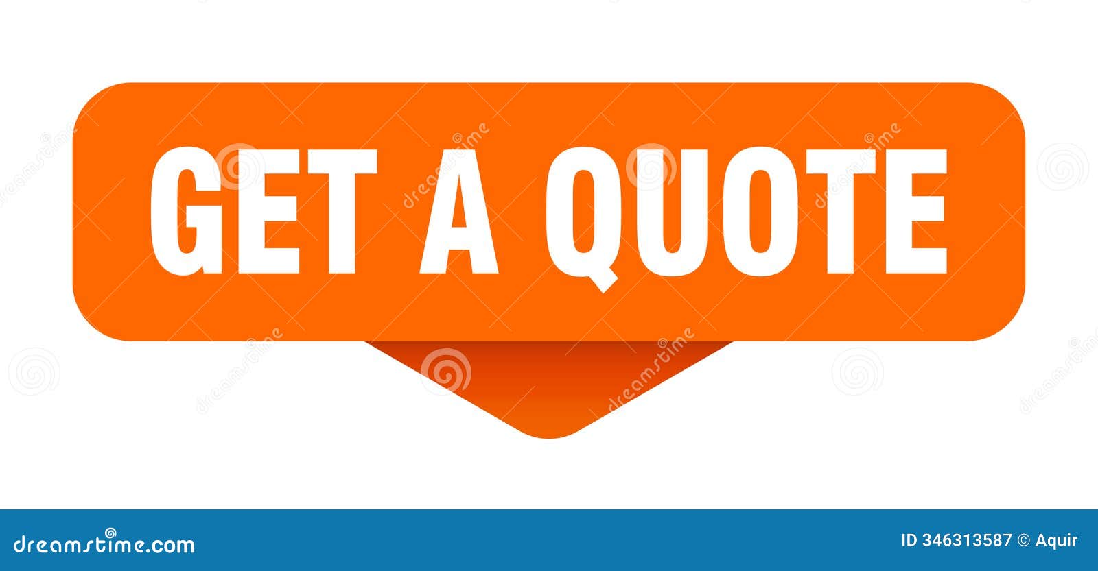 Get a Quote Sticker. Get a Quote Sign on Transparent Background Stock ...