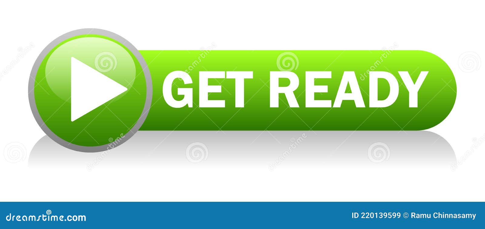 Get ready icon button stock illustration. Illustration of element ...