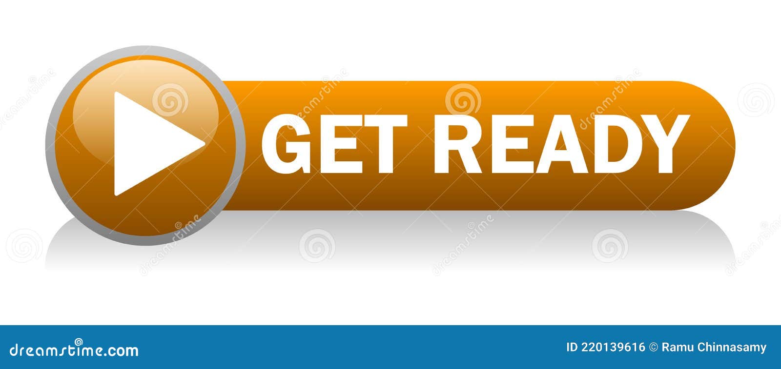 Get ready icon button stock illustration. Illustration of logo - 220139616