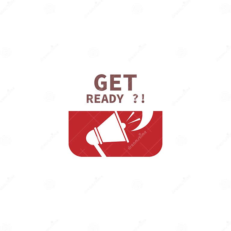 Get Ready Icon Design Template Vector Stock Illustration - Illustration ...