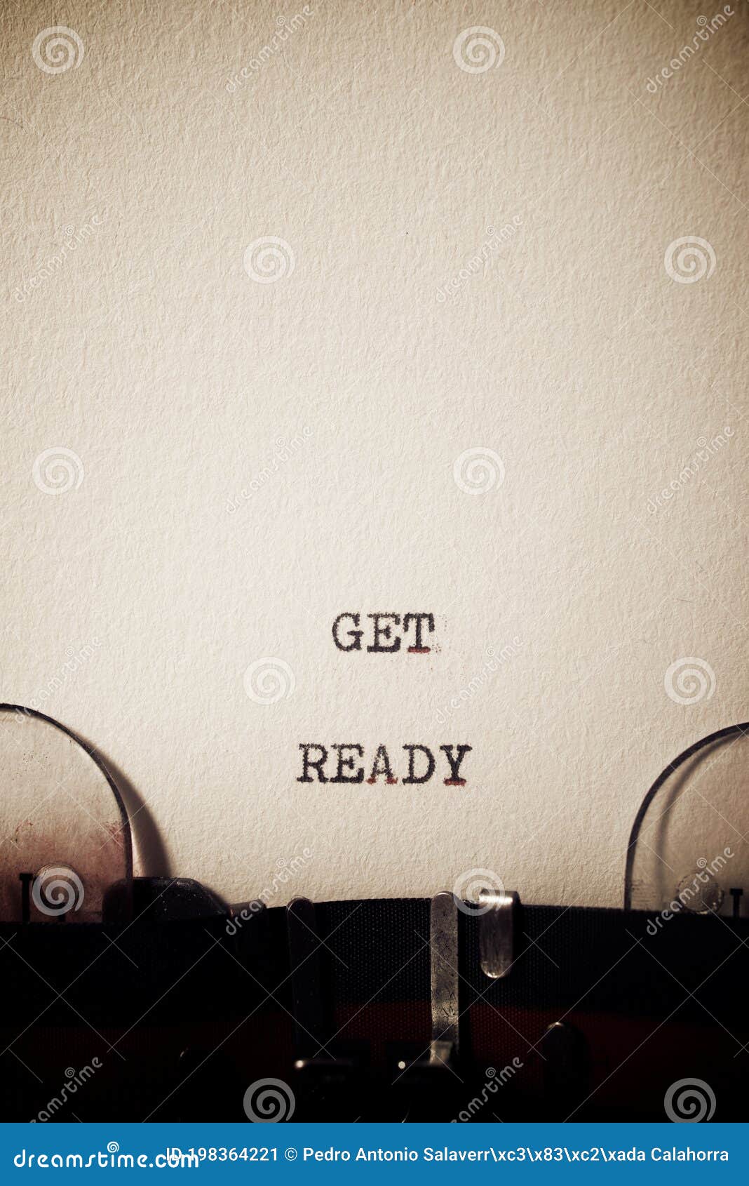 Get ready phrase stock image. Image of typescript, text - 198364221
