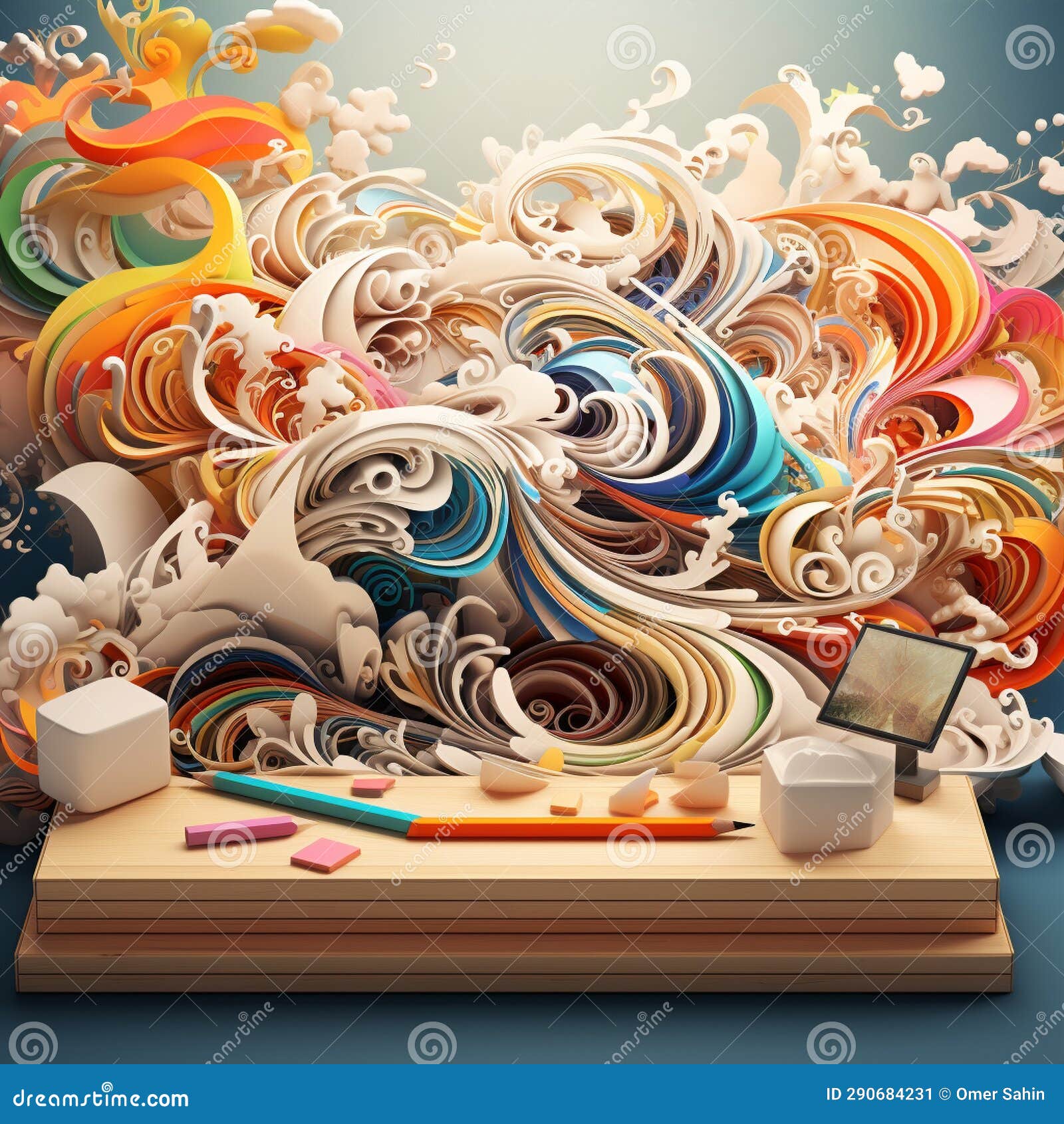 Astonishing Wallpaper Ribbon Reverie - Swirling, Wavy Ribbon Patterns ...