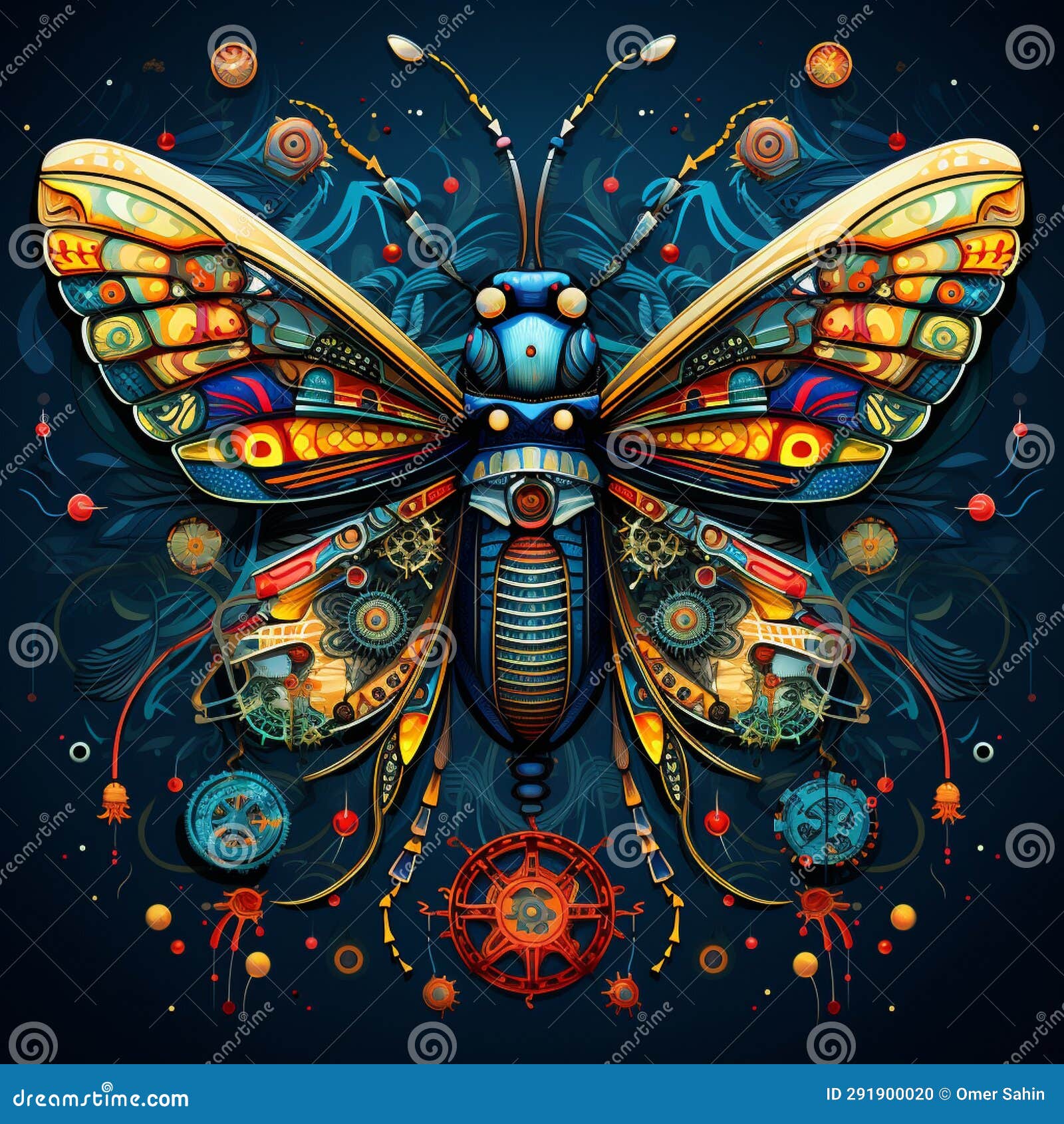 Reflecting the Unknown: a Kaleidoscope of Insect Eye Patterns Stock ...