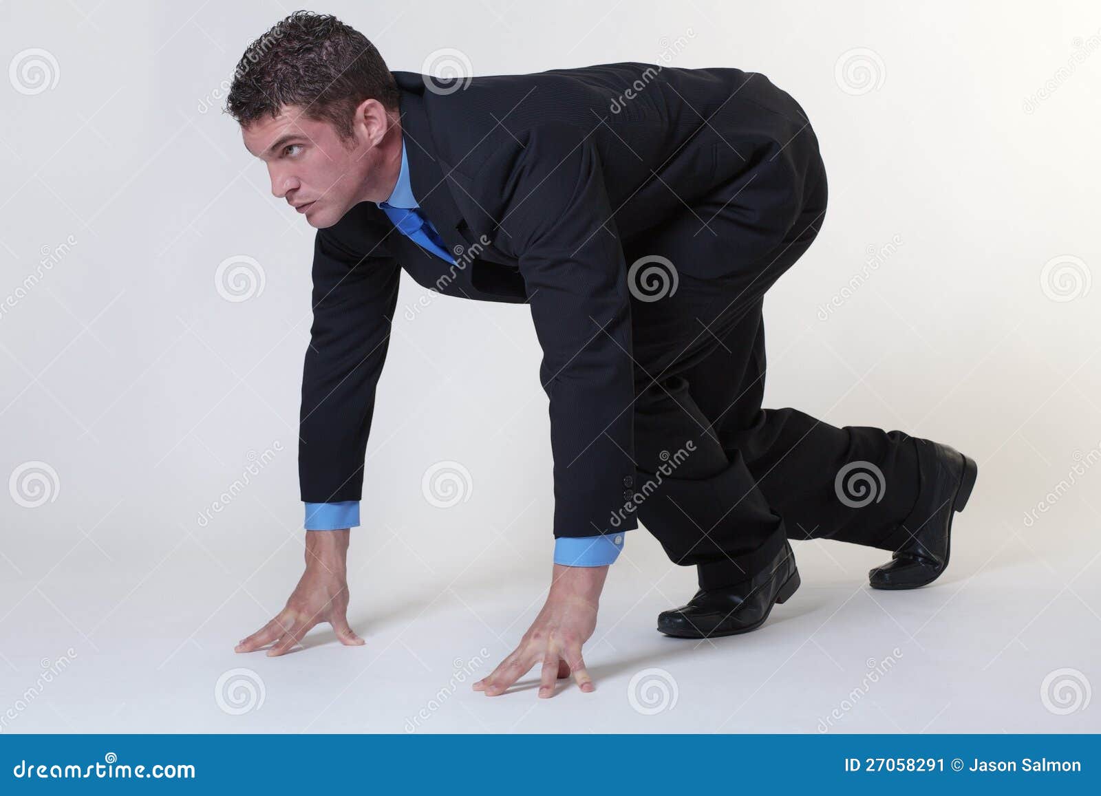 Get ready to go stock image. Image of sprint, sprinter - 27058291