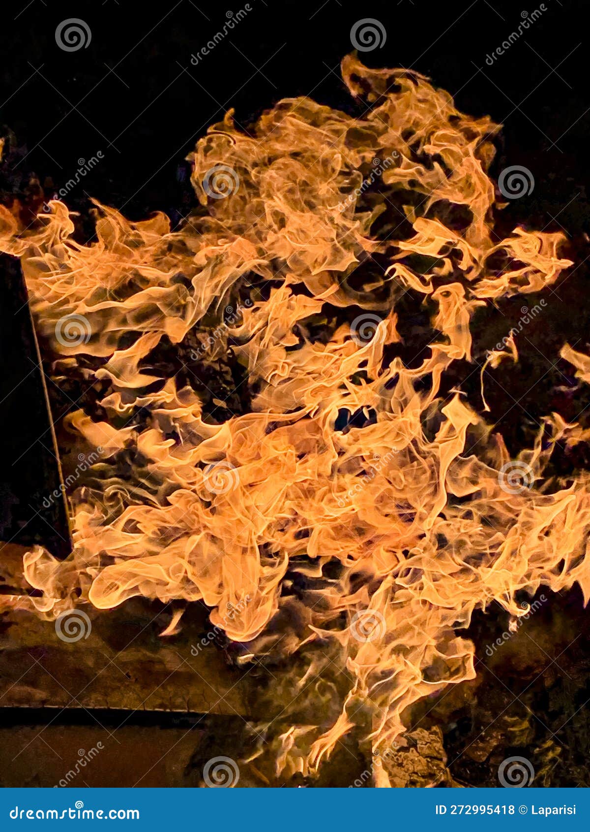 Close Up Photo of a Fire with Detail of Flames and Fire Texture Stock ...