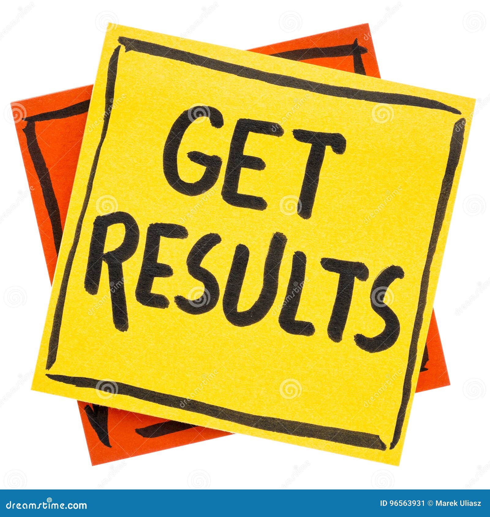 Get results reminder note stock image. Image of note - 96563931