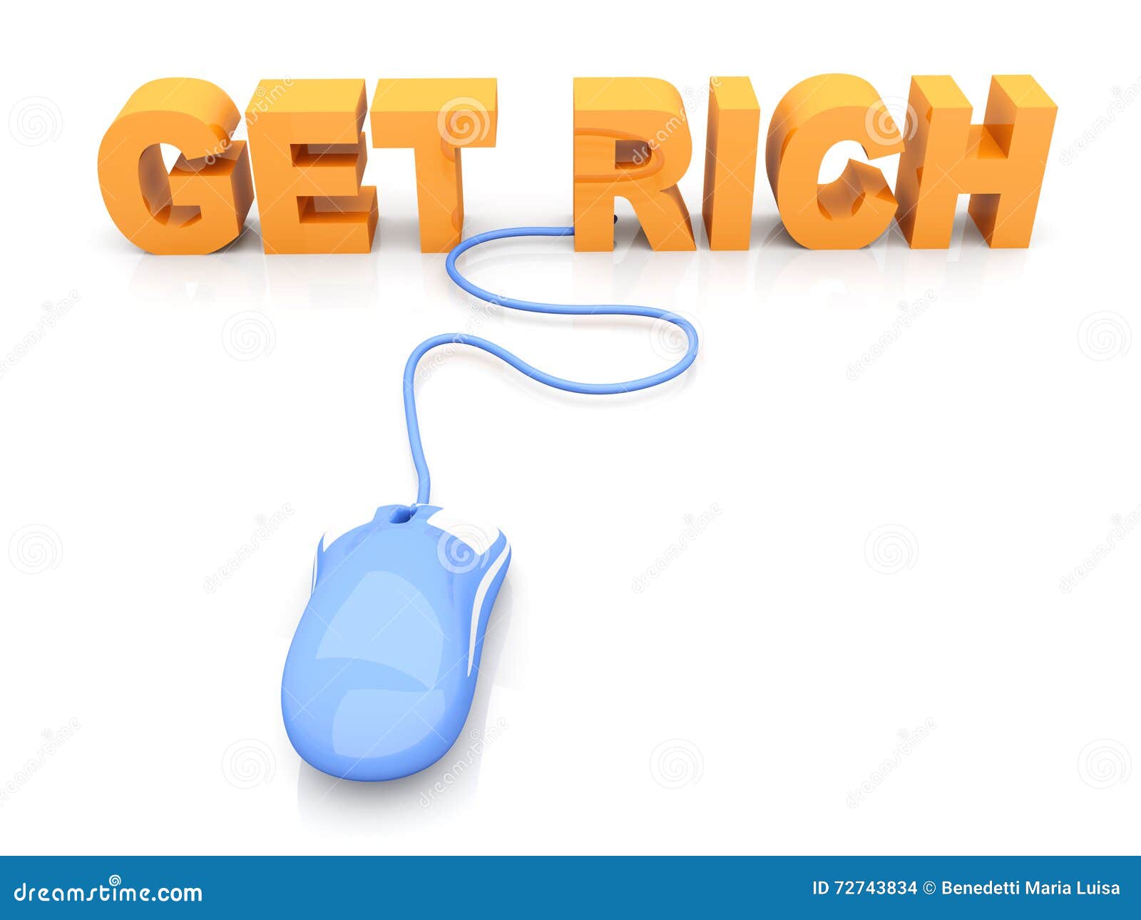 Get Rich stock illustration. Illustration of white, hardware - 72743834