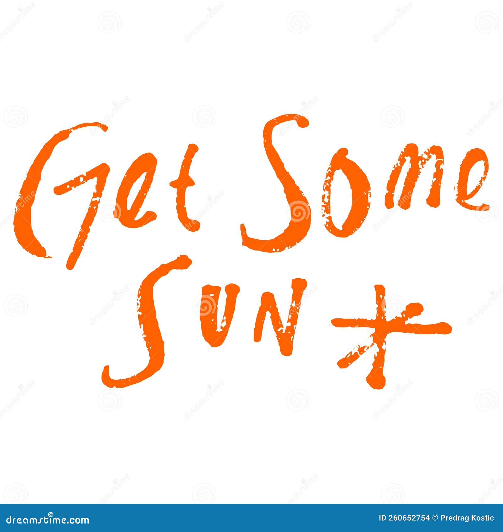 Get some sun text stock illustration. Illustration of logo - 260652754