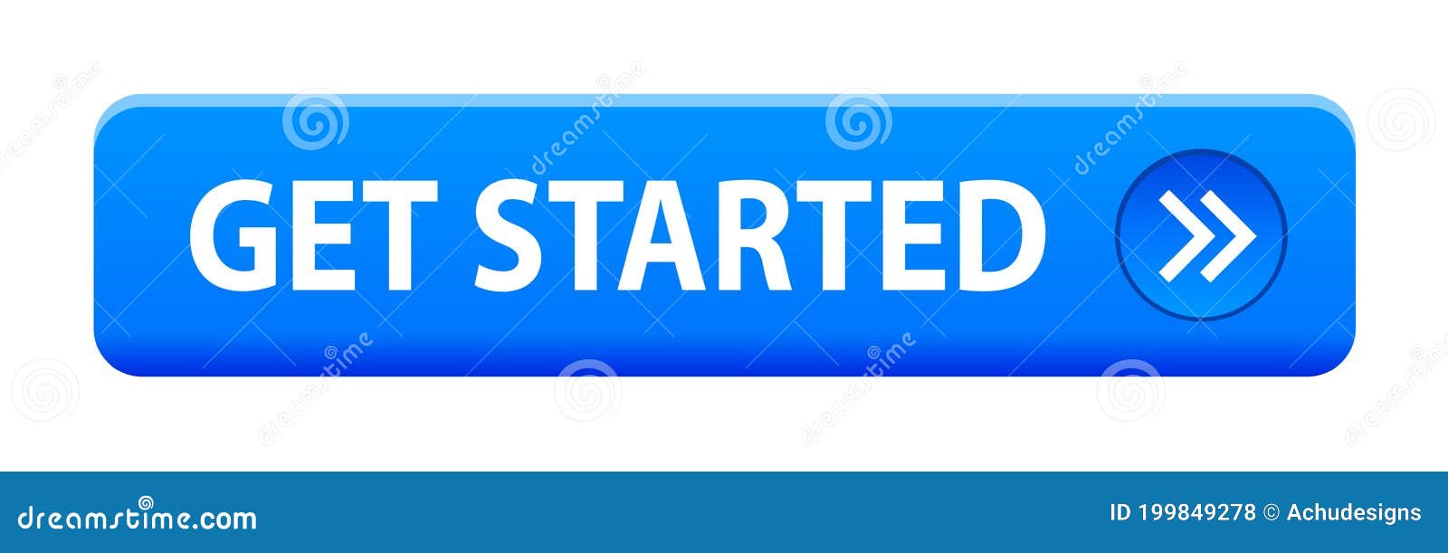 Get started button stock vector. Illustration of cursor - 199849278