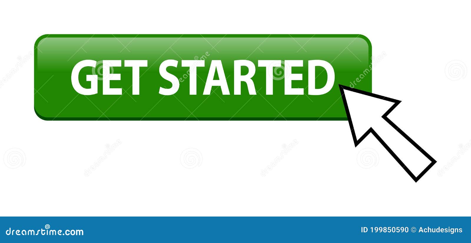 Get started button stock vector. Illustration of communication - 199850590