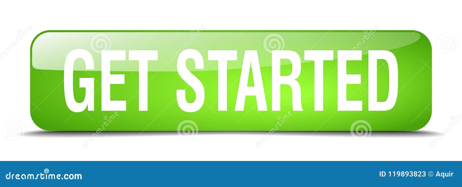 Get started button stock vector. Illustration of shadow - 119893823