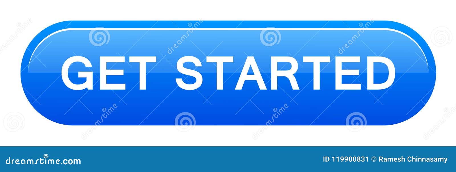 Get started button stock vector. Illustration of account - 119900831