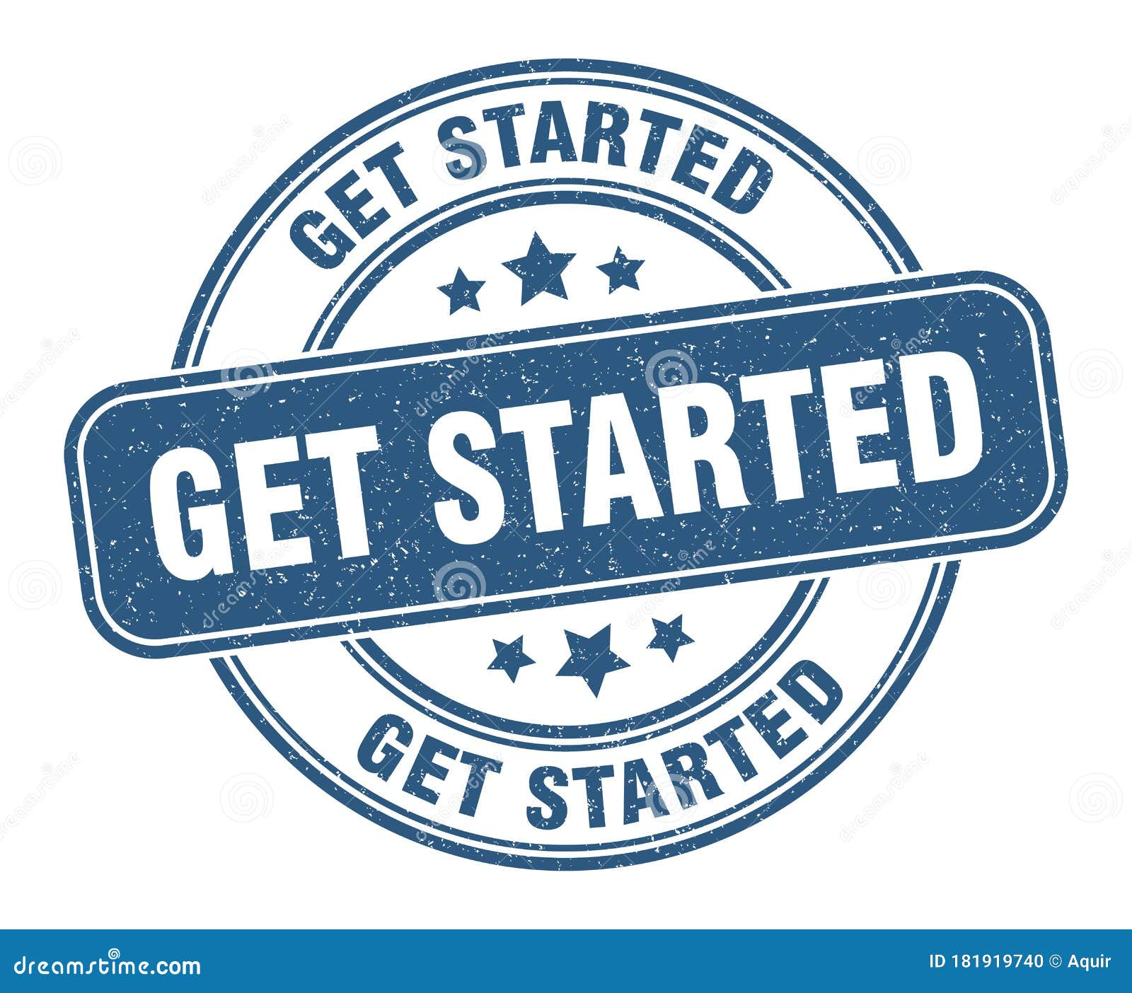 Get Started Stamp. Get Started Round Grunge Sign Stock Vector ...
