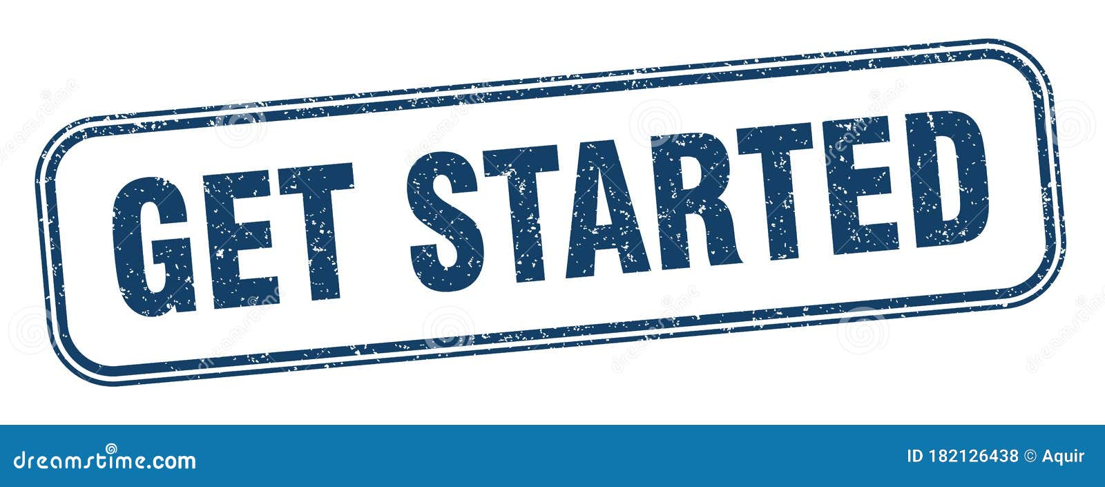 Get Started Stamp. Get Started Square Grunge Sign Stock Vector ...