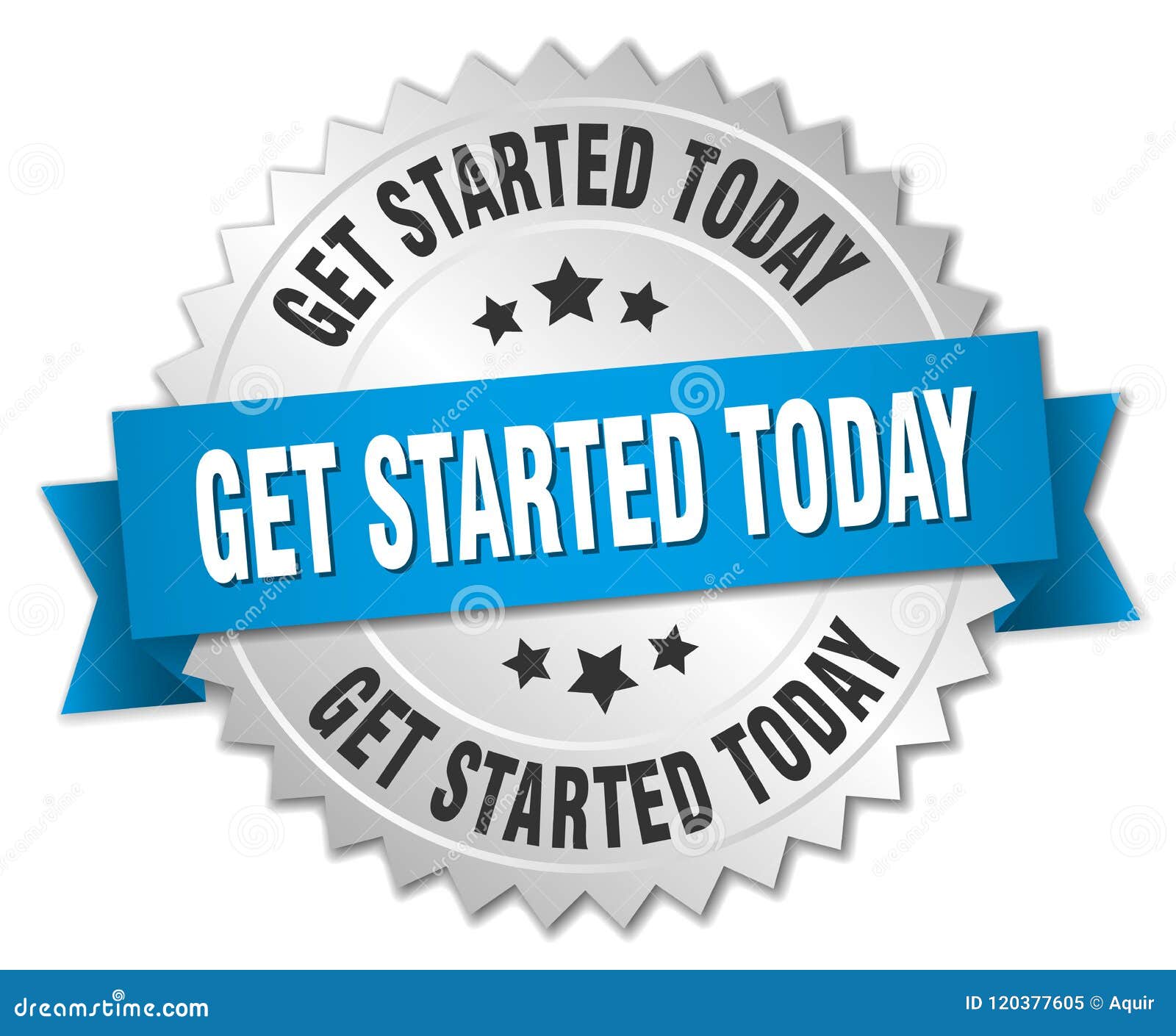 Get started today stock vector. Illustration of today - 120377605