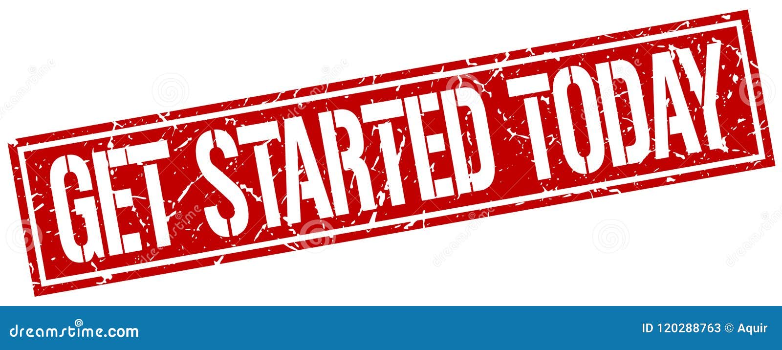 Get started today stamp stock vector. Illustration of vintage - 120288763