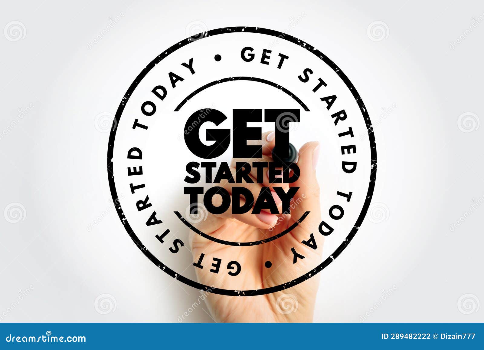 Get Started Today Text Stamp, Concept Background Stock Illustration ...