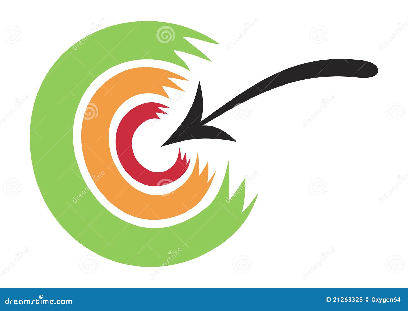 Get target stock vector. Illustration of direct, arrow - 21263328
