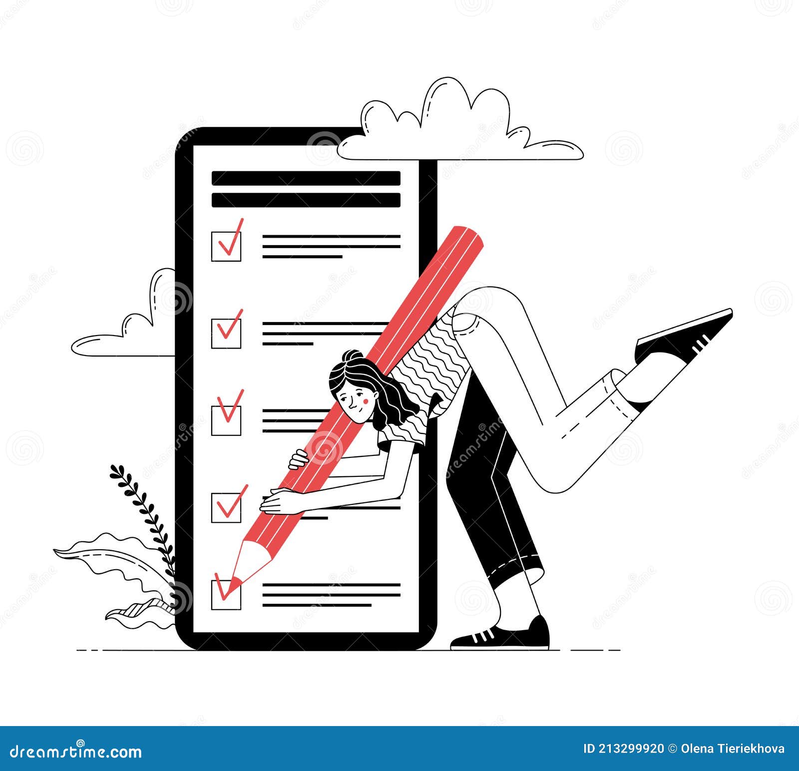 Get Things Done Flat Vector Onboarding Illustration Stock Vector ...