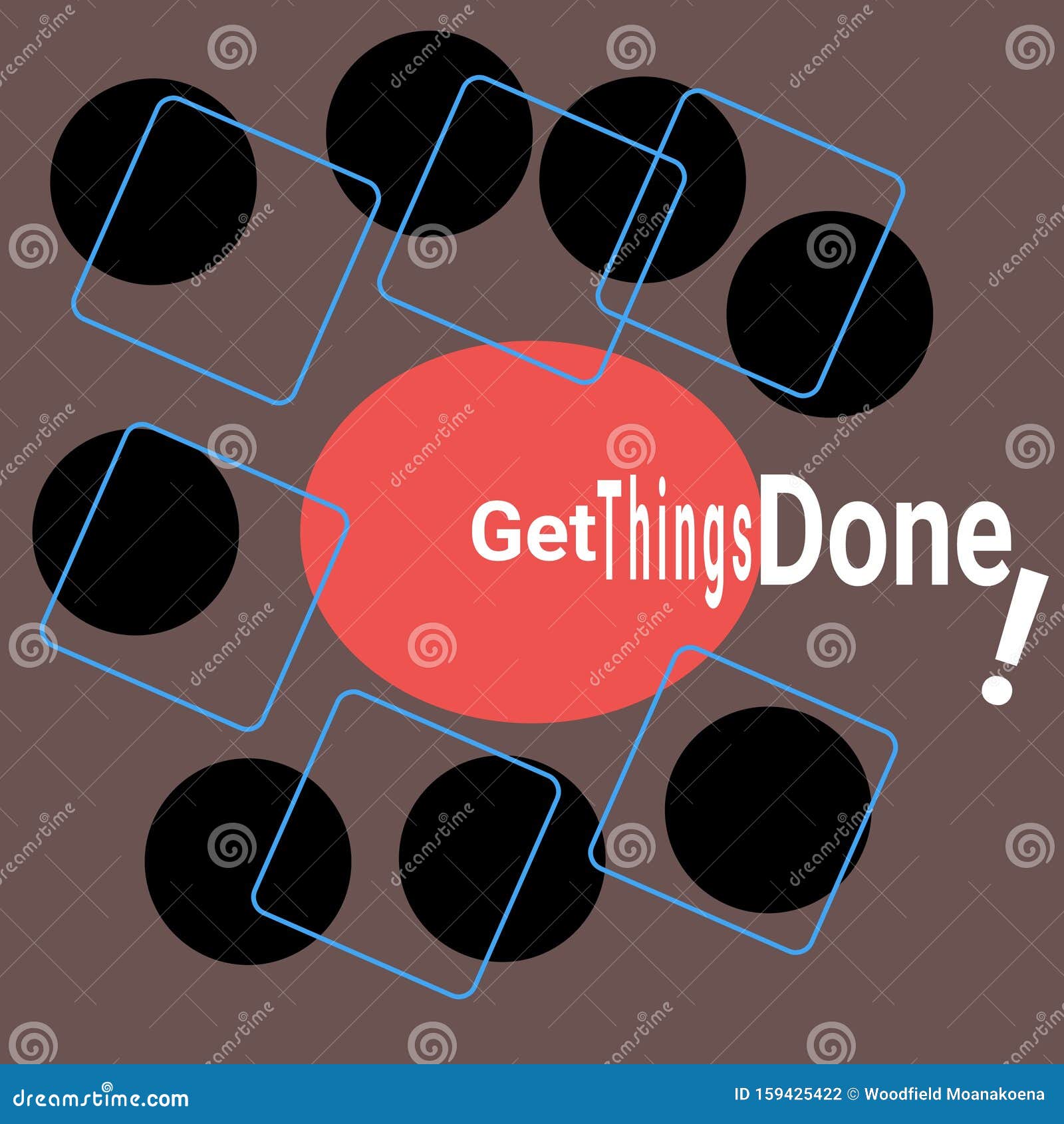 Get things done stock illustration. Illustration of progress - 159425422