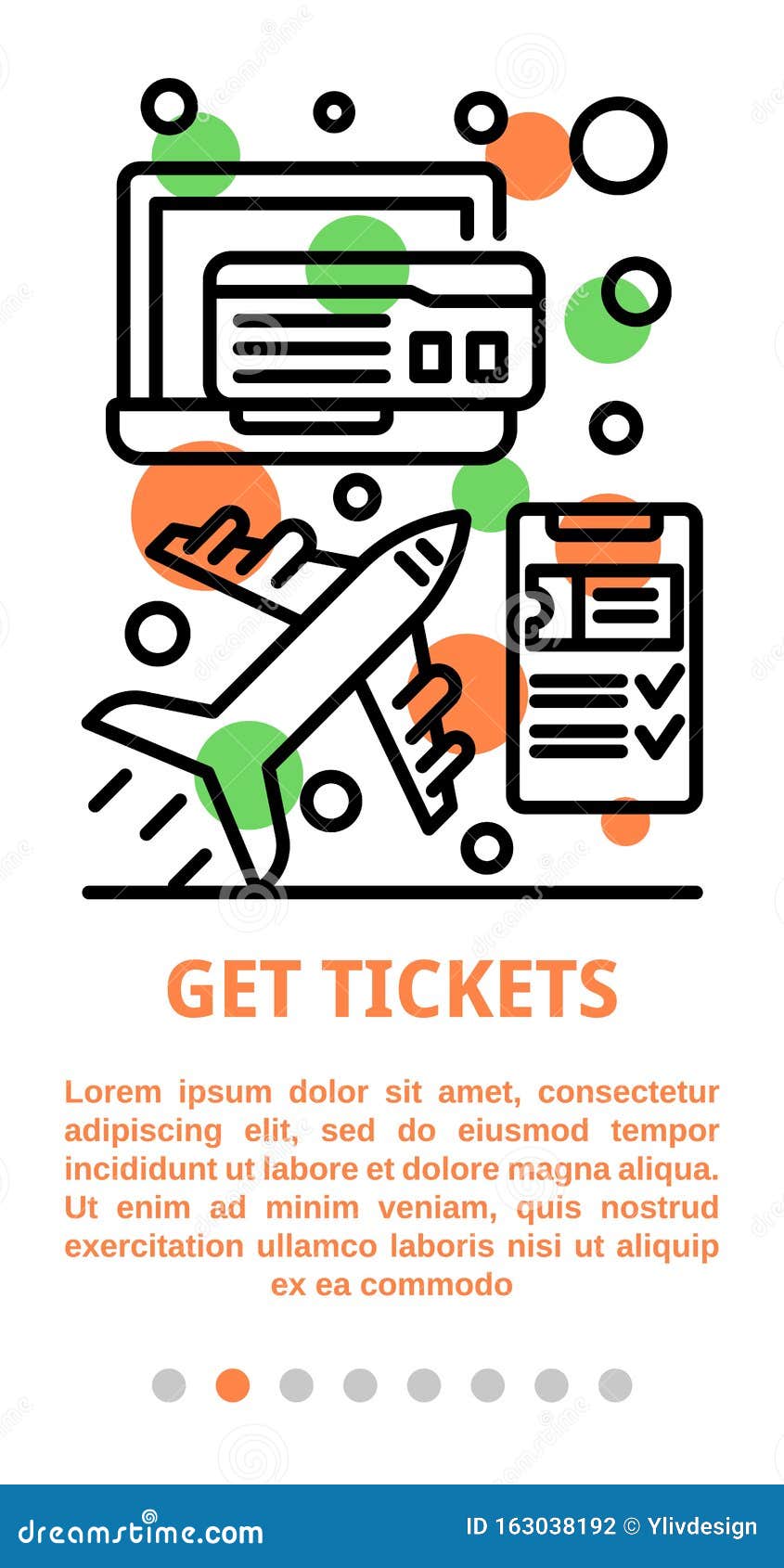 Get Tickets Banner, Outline Style Stock Vector - Illustration of ...