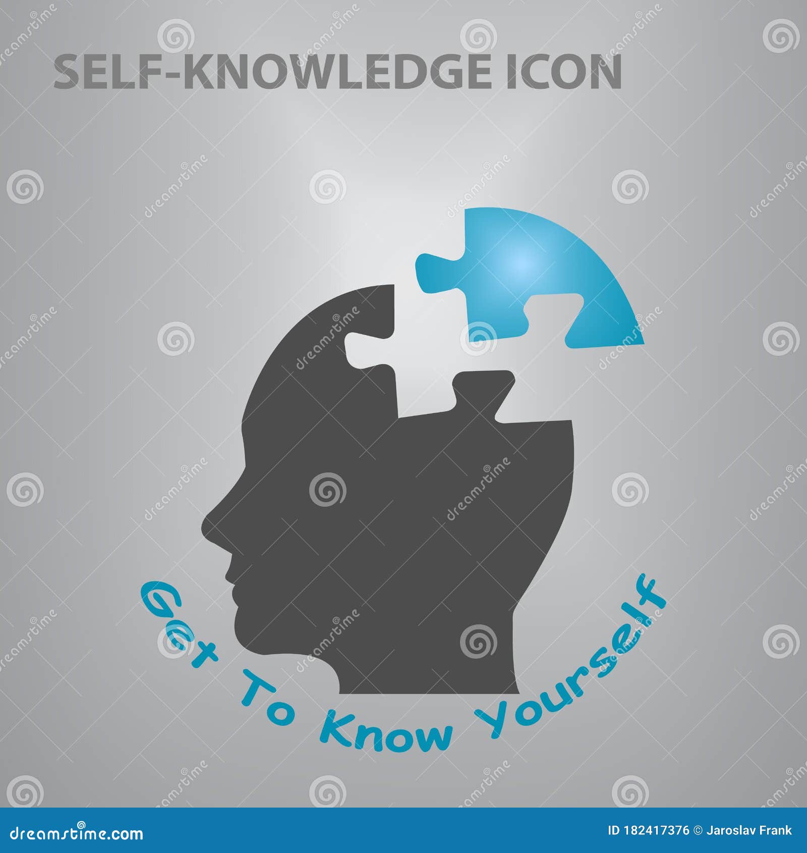 Get To Know Yourself Icon Vector Silhouette of Head of Man Stock Vector ...