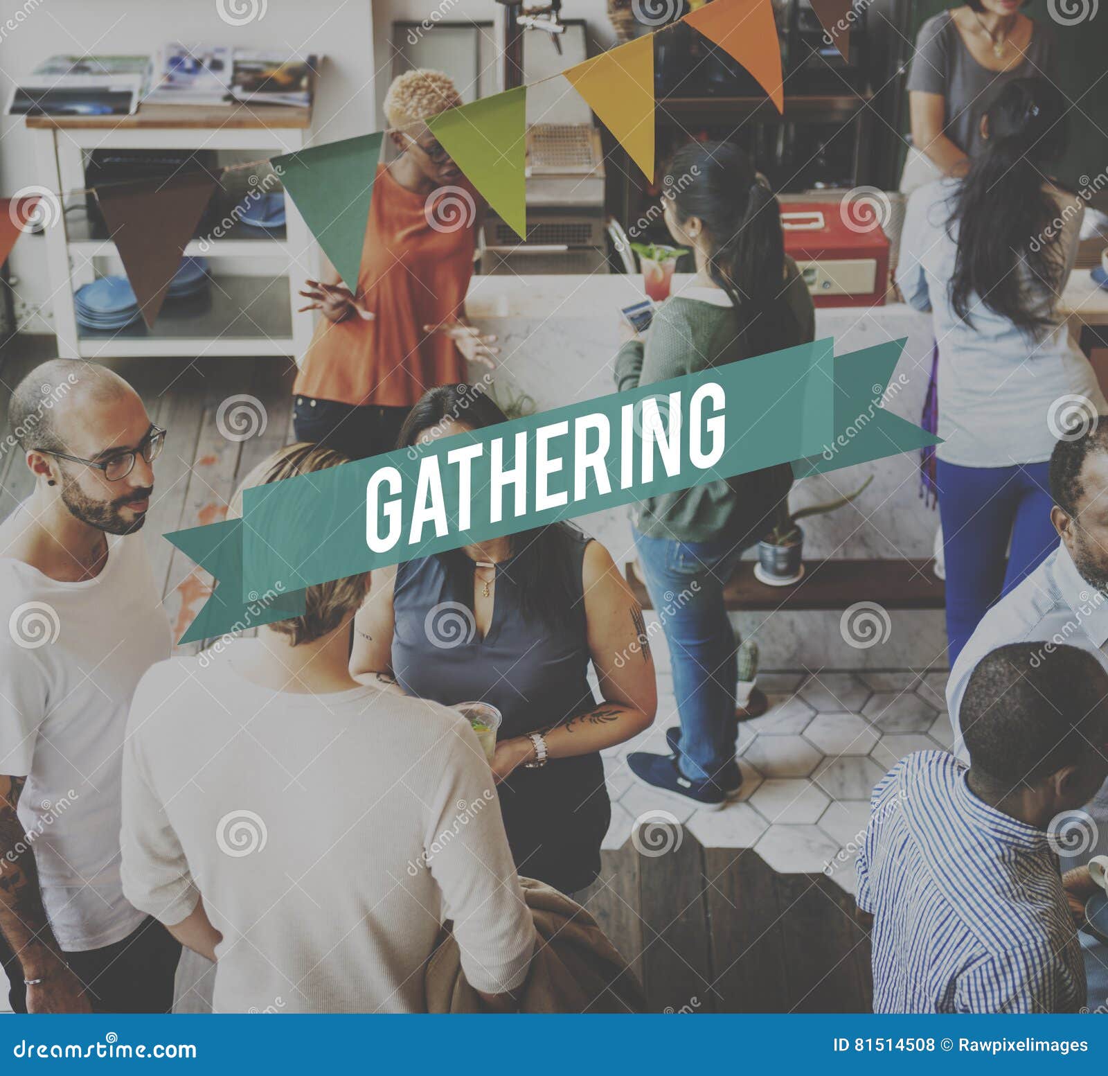 Get Together Gathering Support Teamwork Concept Stock Photo - Image of ...