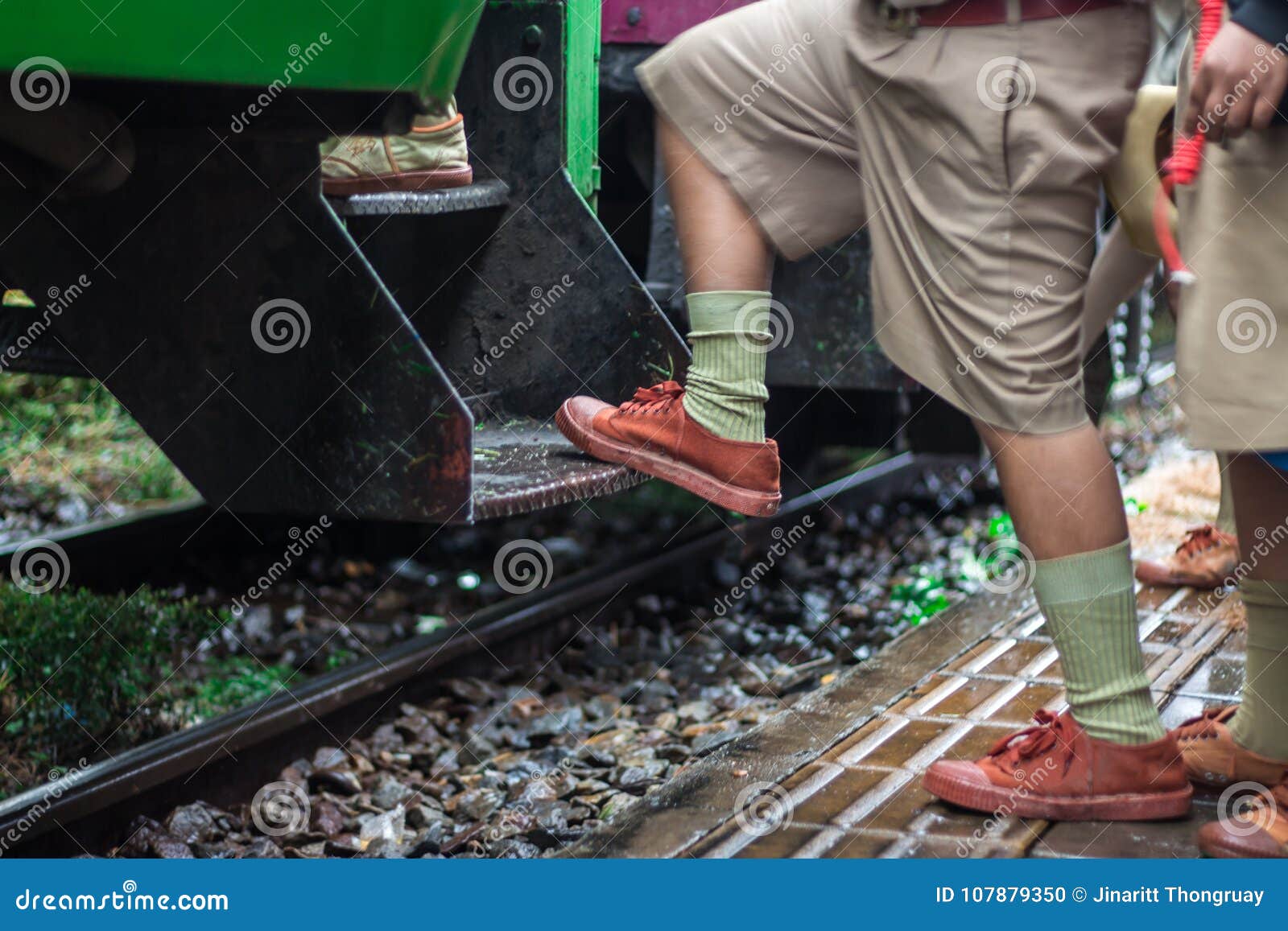 Get on the train. stock photo. Image of hurry, caucasian - 107879350