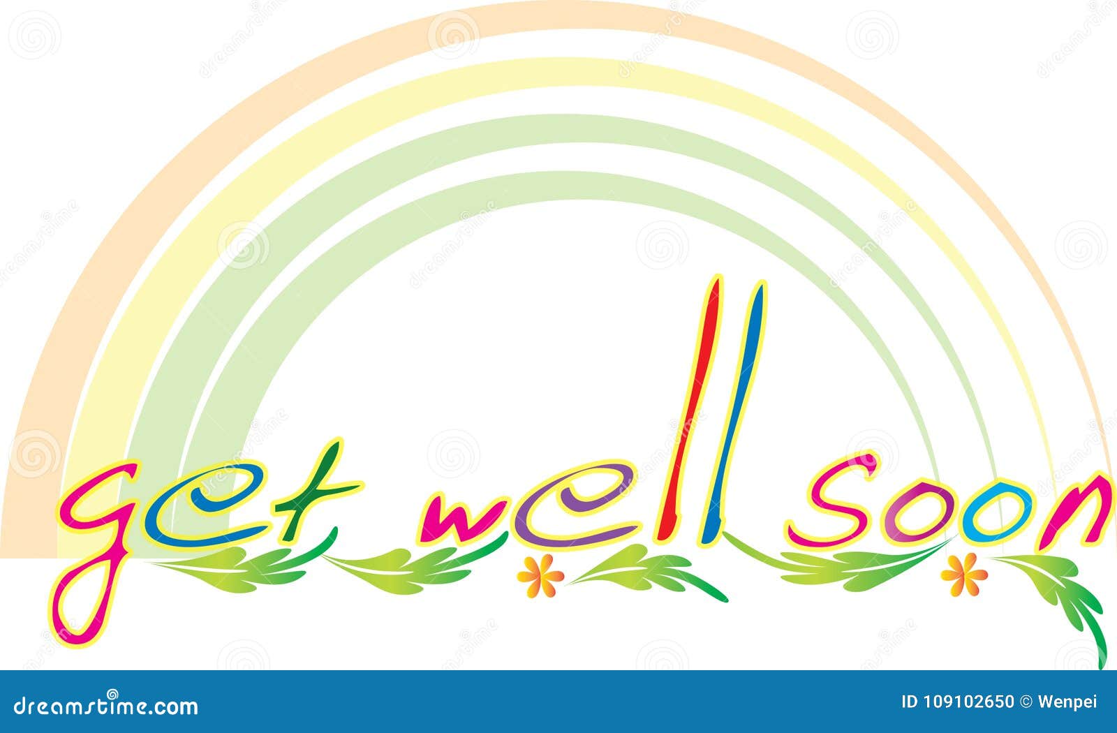 Get Well Soon Design Vector Editorial Image - Illustration of card ...