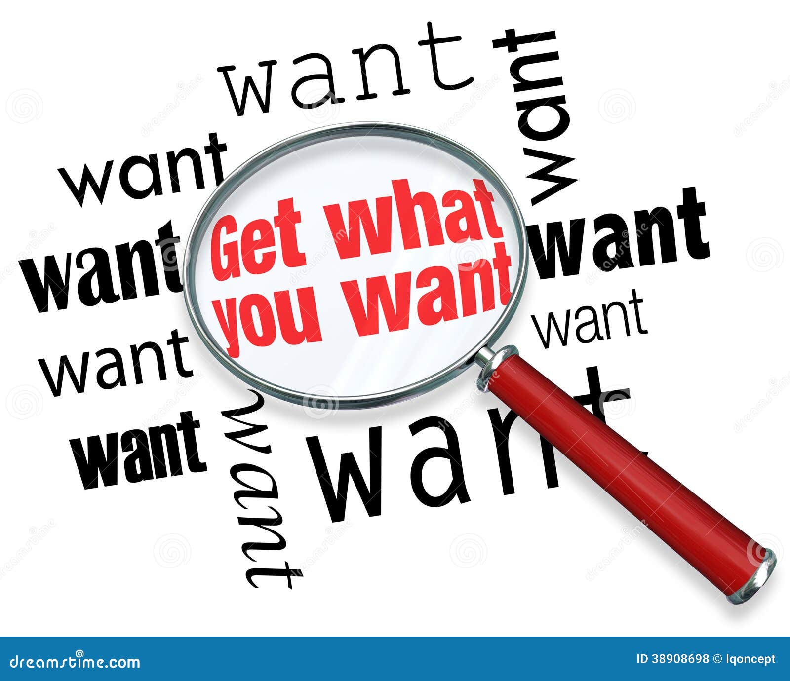 Get What You Want Words Magnifying Glass Find Stock Illustration ... Get What You Want Words Magnifying Glass Find Stock Illustration ...