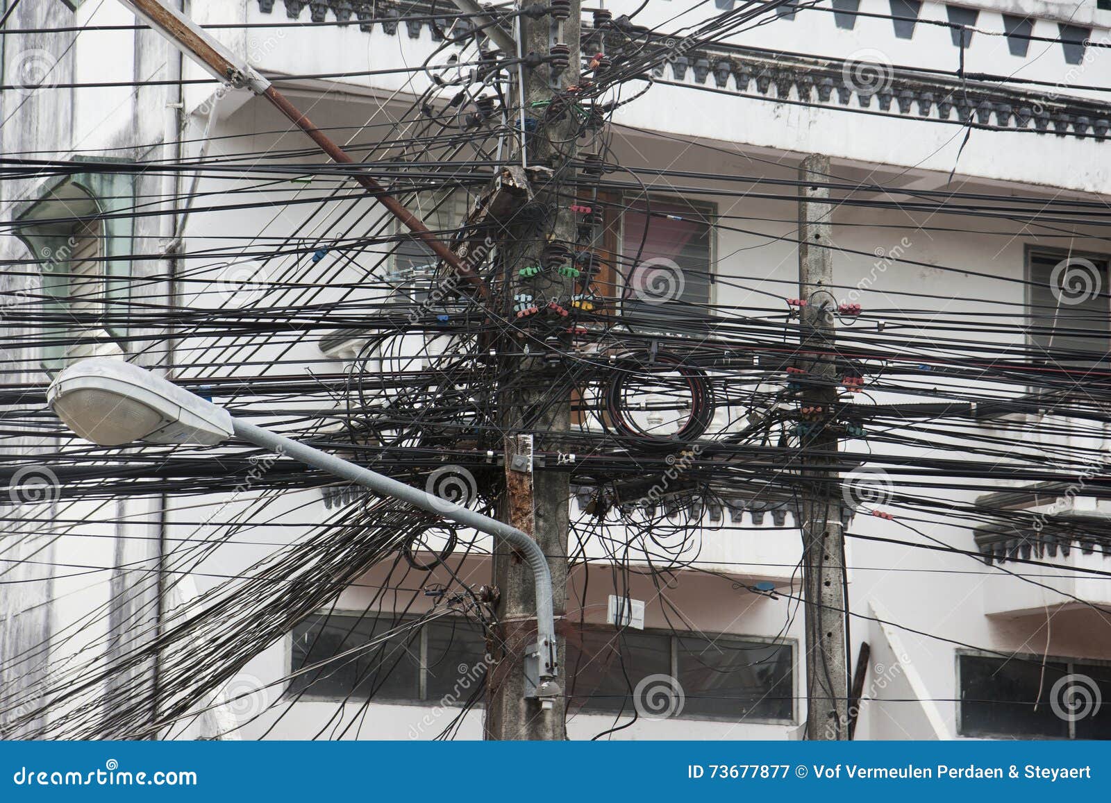 Get wired in Thailand stock image. Image of wire, phuket - 73677877