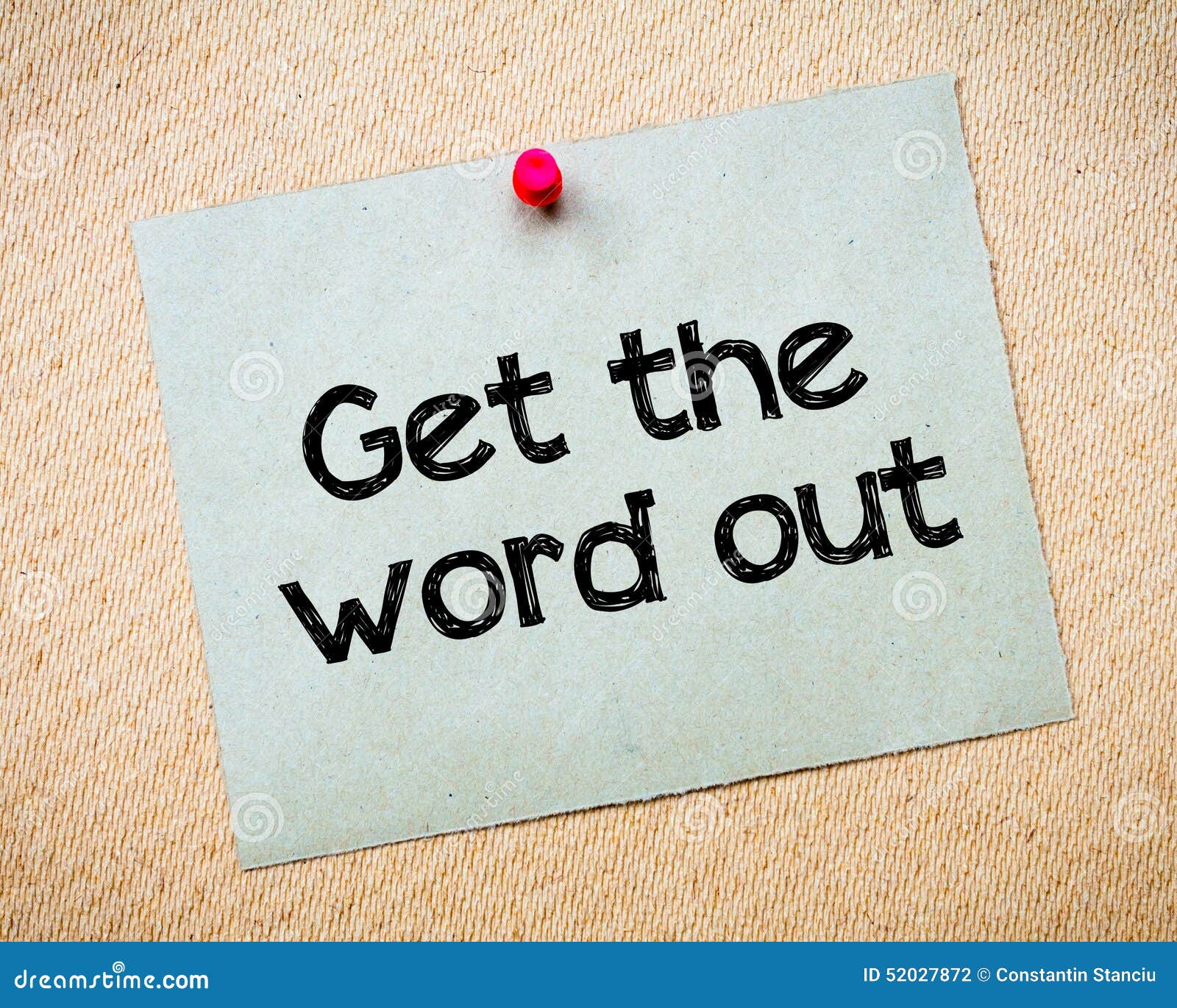 Get the word out stock photo. Image of space, reminder - 52027872