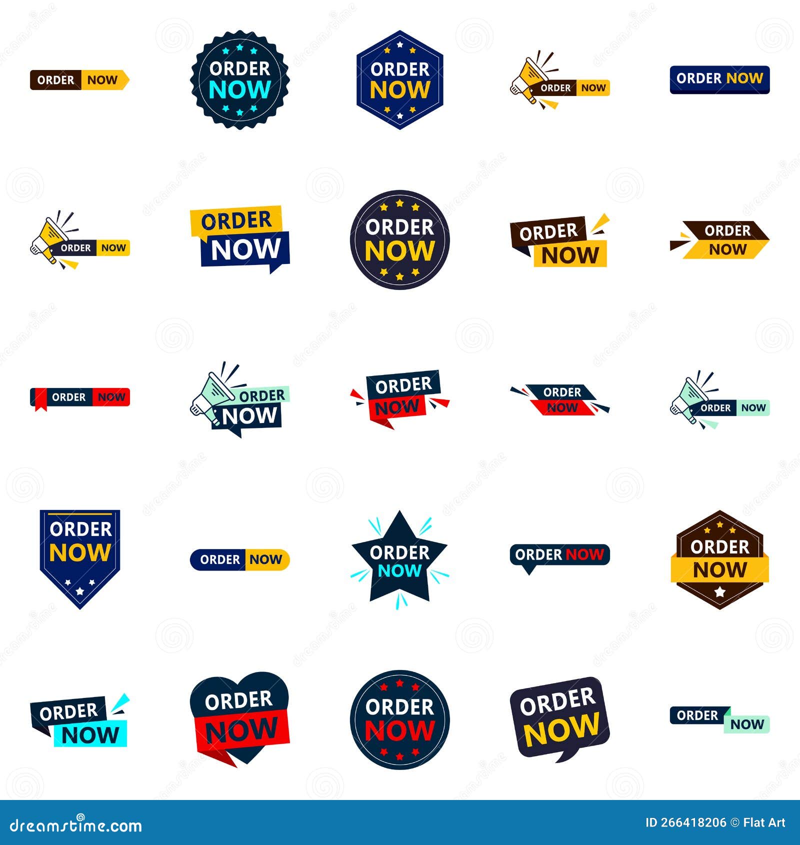 Get Your Customers Ordering with Our Pack of 25 Order Now Banners Stock ...