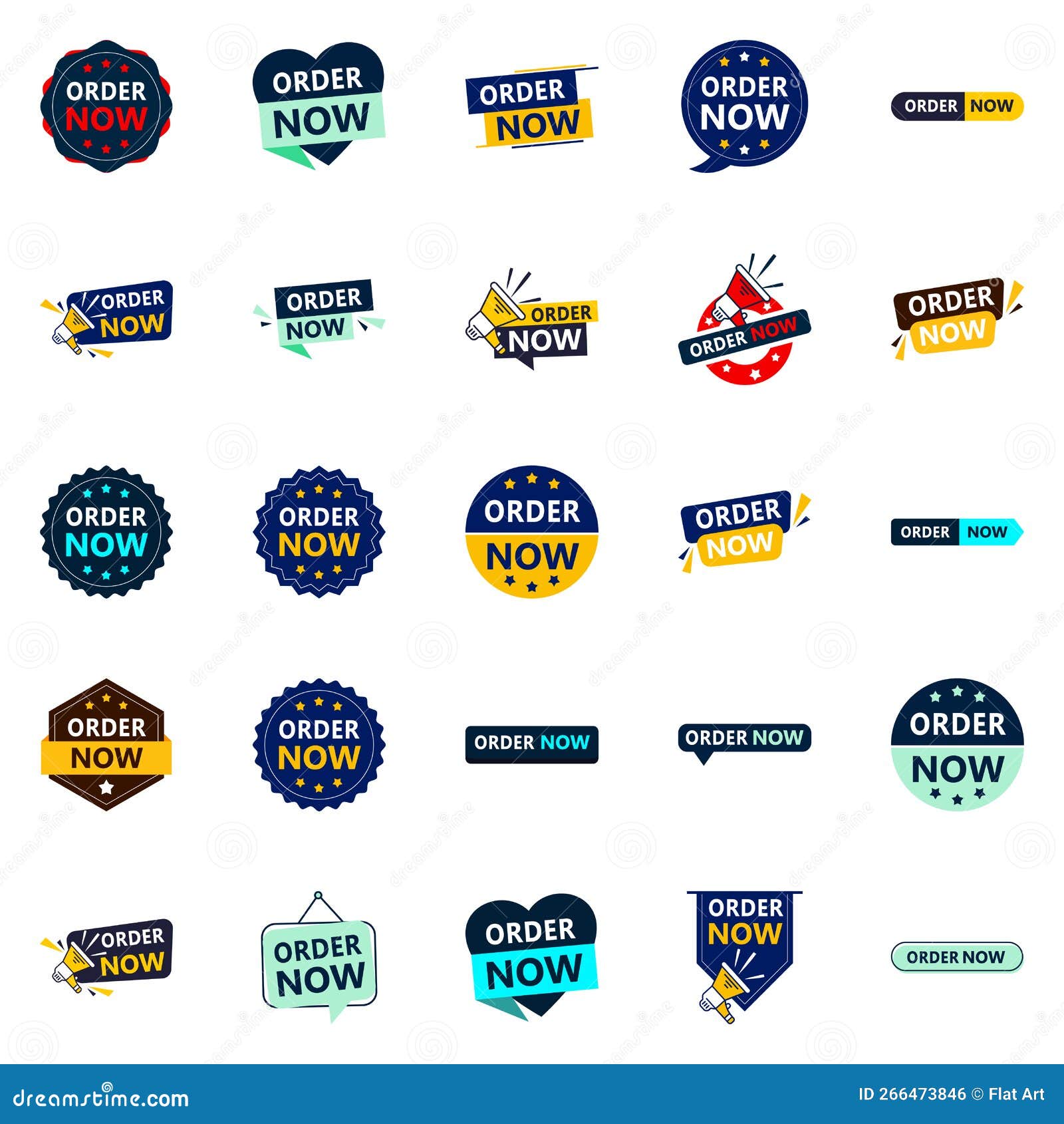 Get Your Customers Ordering with Our Pack of 25 Order Now Banners Stock ...