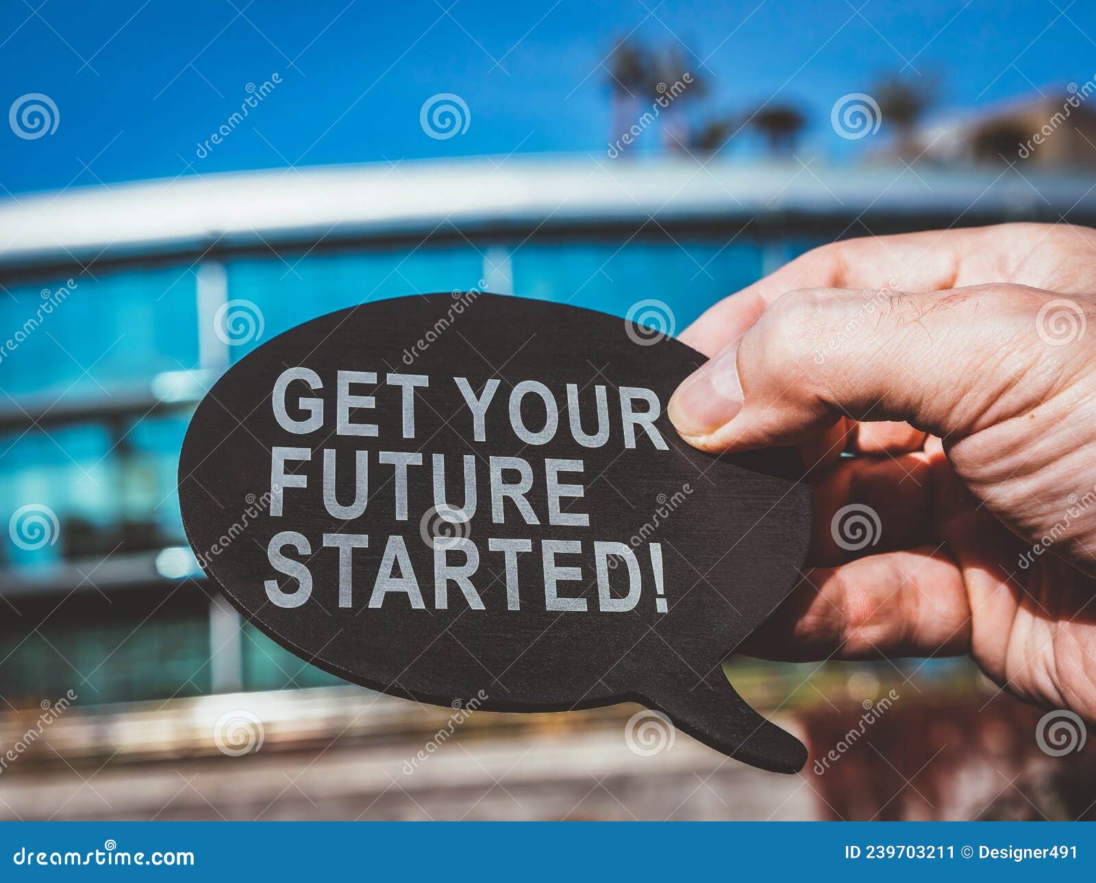 Get Your Future Started. Man Holds Bubble Quote. Stock Image - Image of ... Get Your Future Started. Man Holds Bubble Quote. Stock Image - Image of ...