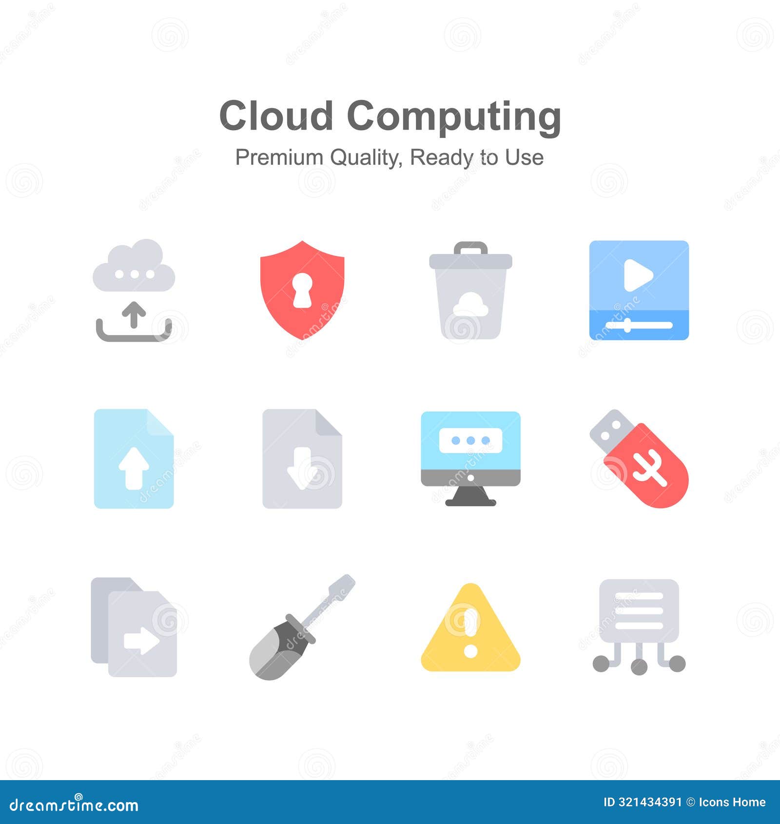 Get Your Hand on Beautifully Designed Cloud Computing Icons, Ready To Use Vectors Stock ...