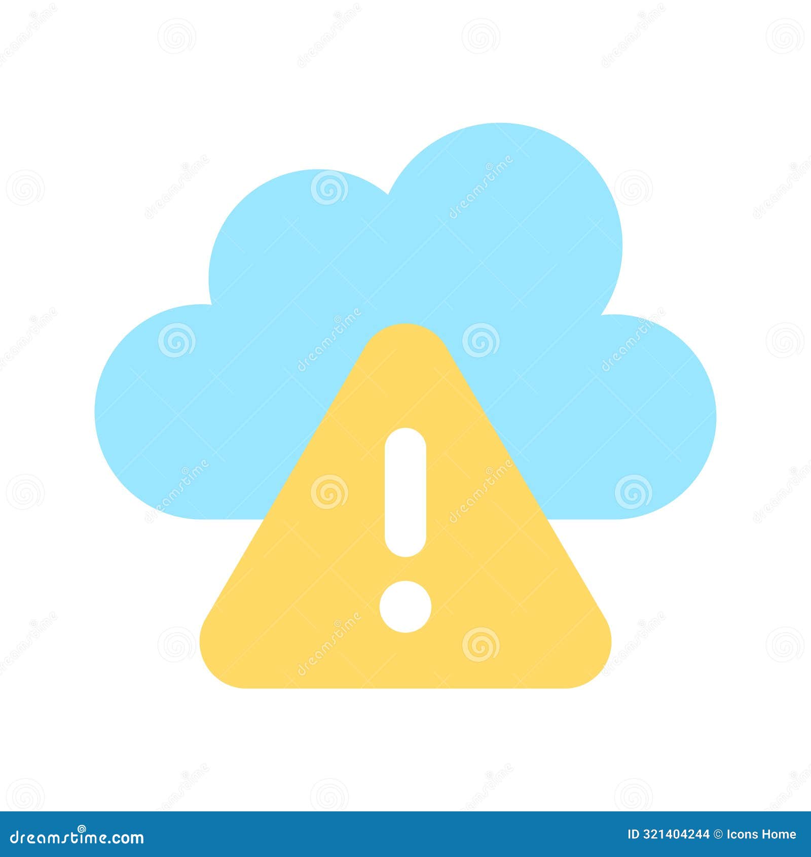 Get Your Hands on this Amazing Icon of Cloud Alert, Cloud Failure ...