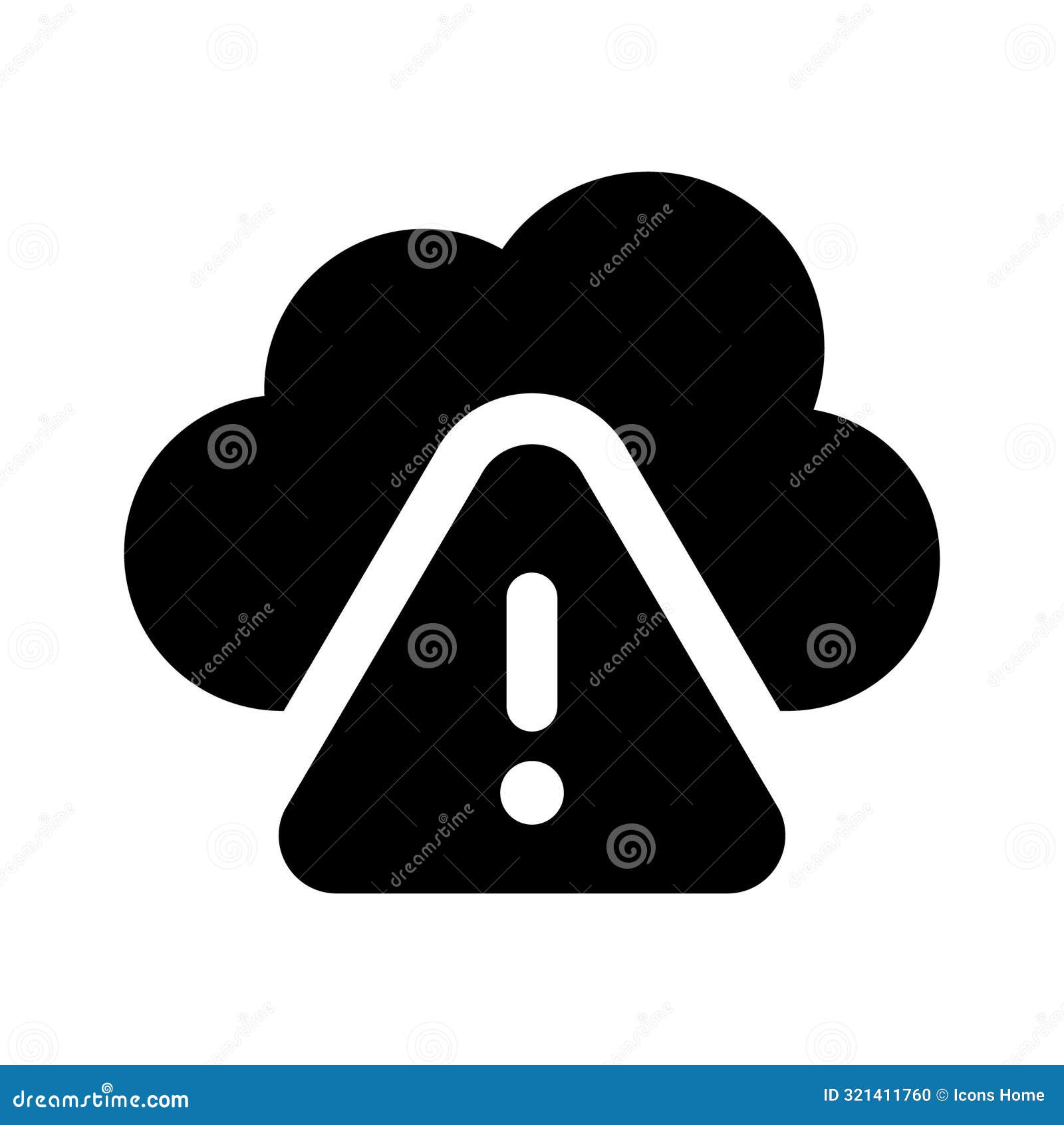 Get Your Hands on this Amazing Icon of Cloud Alert, Cloud Failure ...