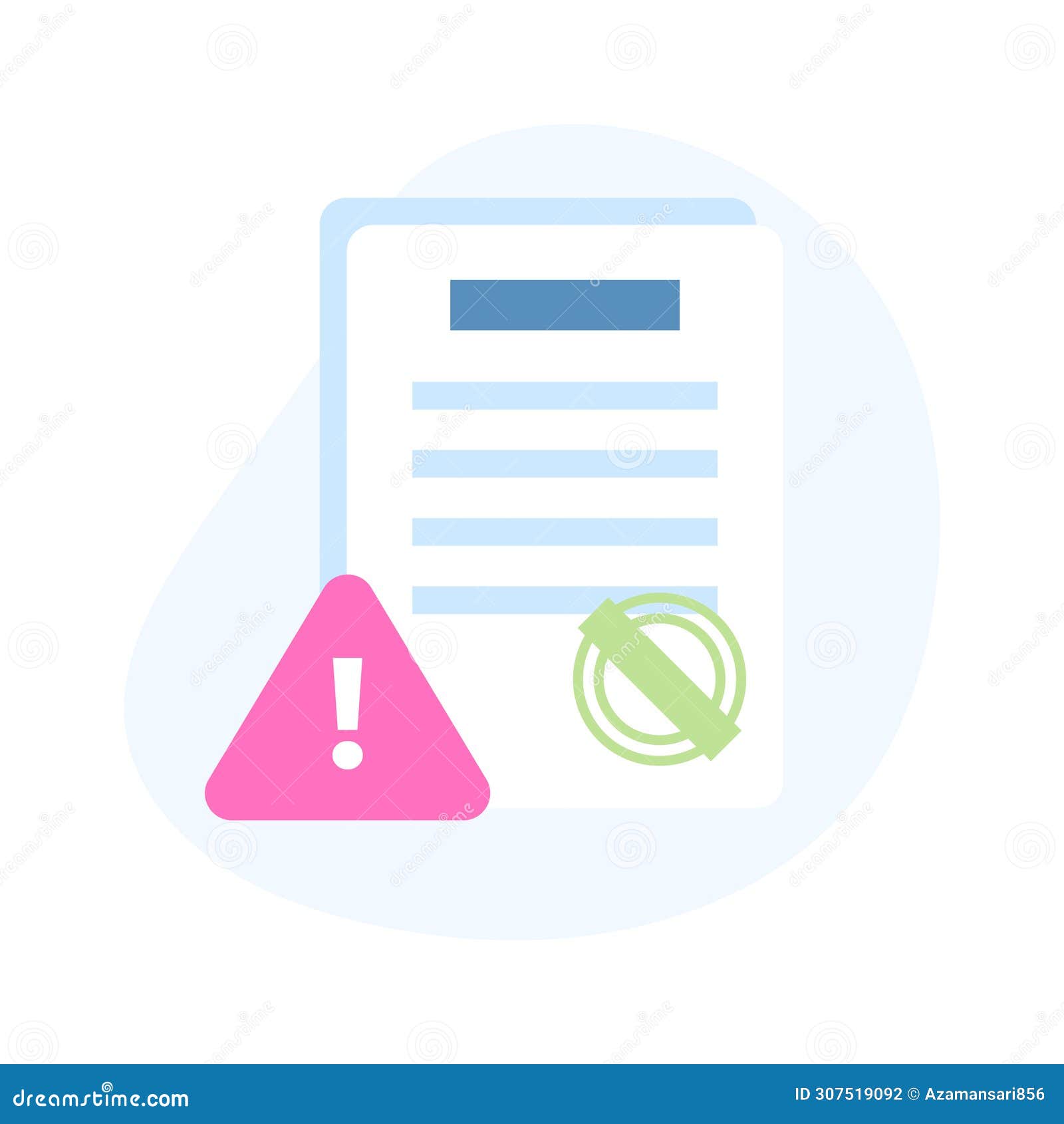 Get Your Hands on this Creatively Crafted Icon of Document Alert in ...