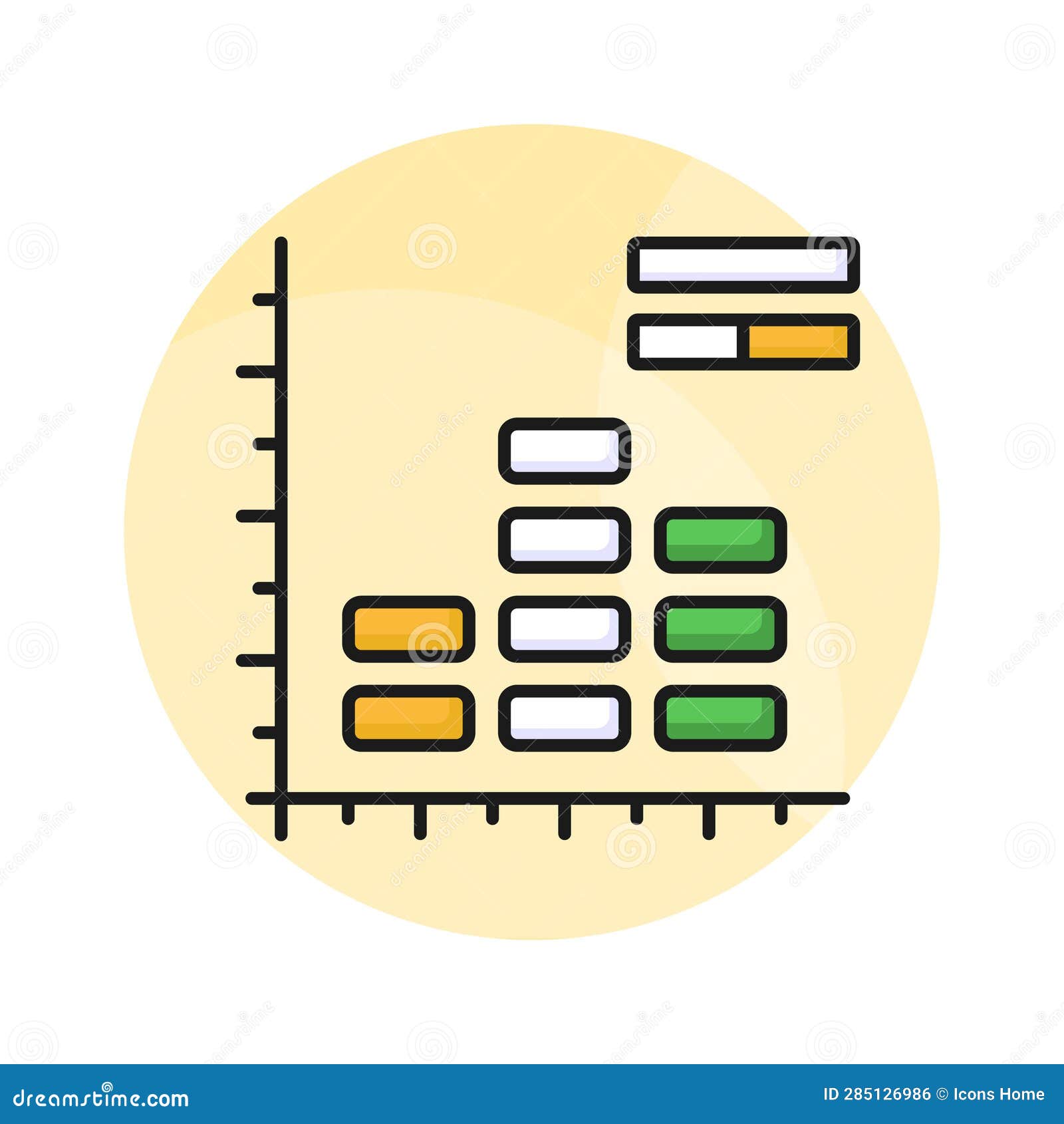 Histogram Chart Icon. Financial Graph. Vector | CartoonDealer.com ...