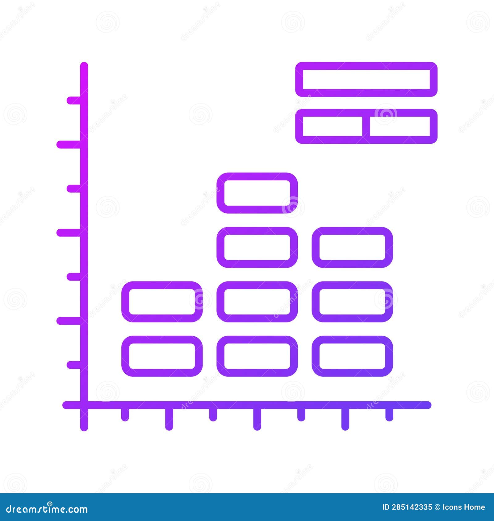Get Your Hands on this Creatively Designed Icon of Histogram Chart ...