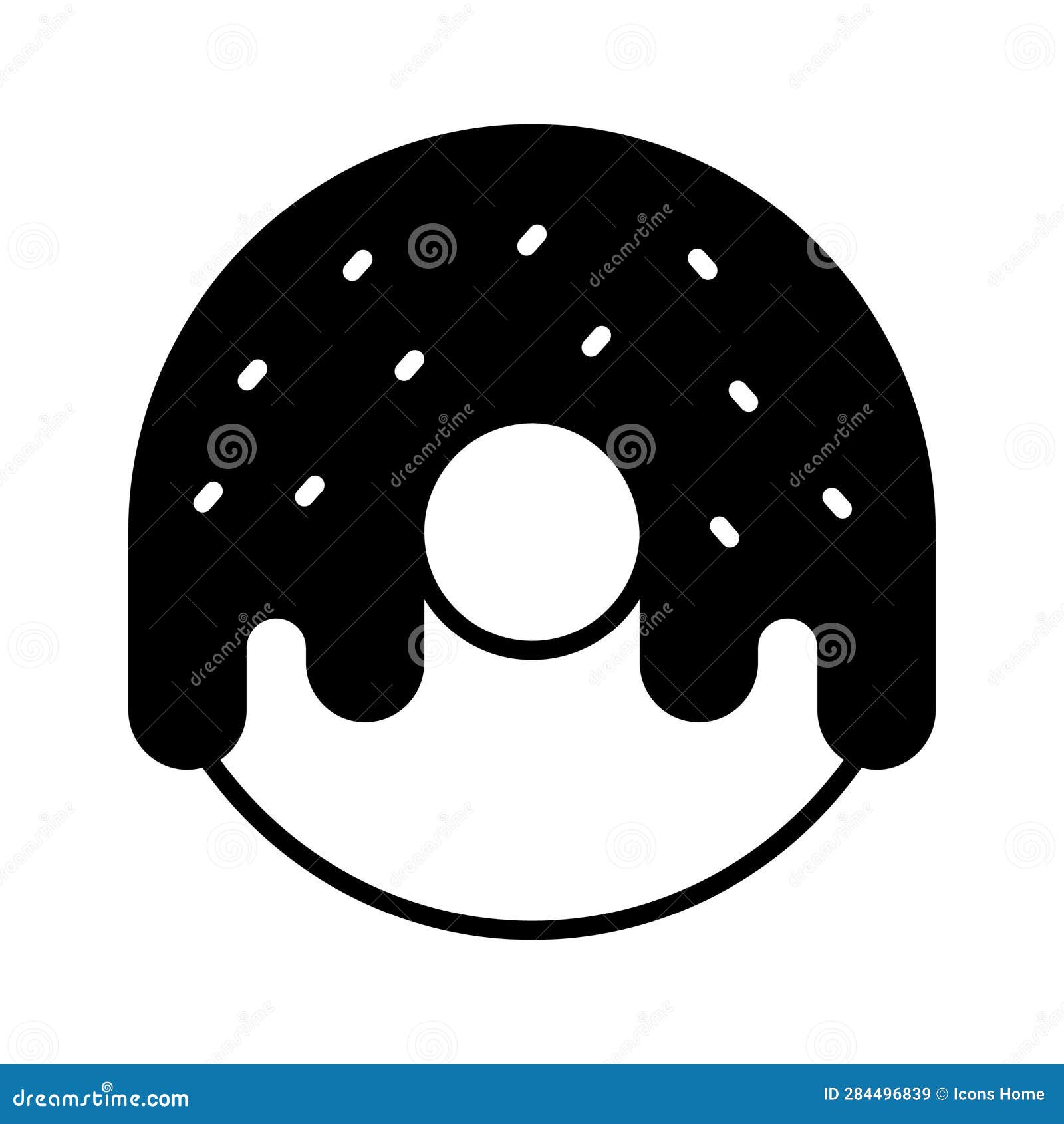 Dripping Donut Glaze Background. Cartoon Vector | CartoonDealer.com ...