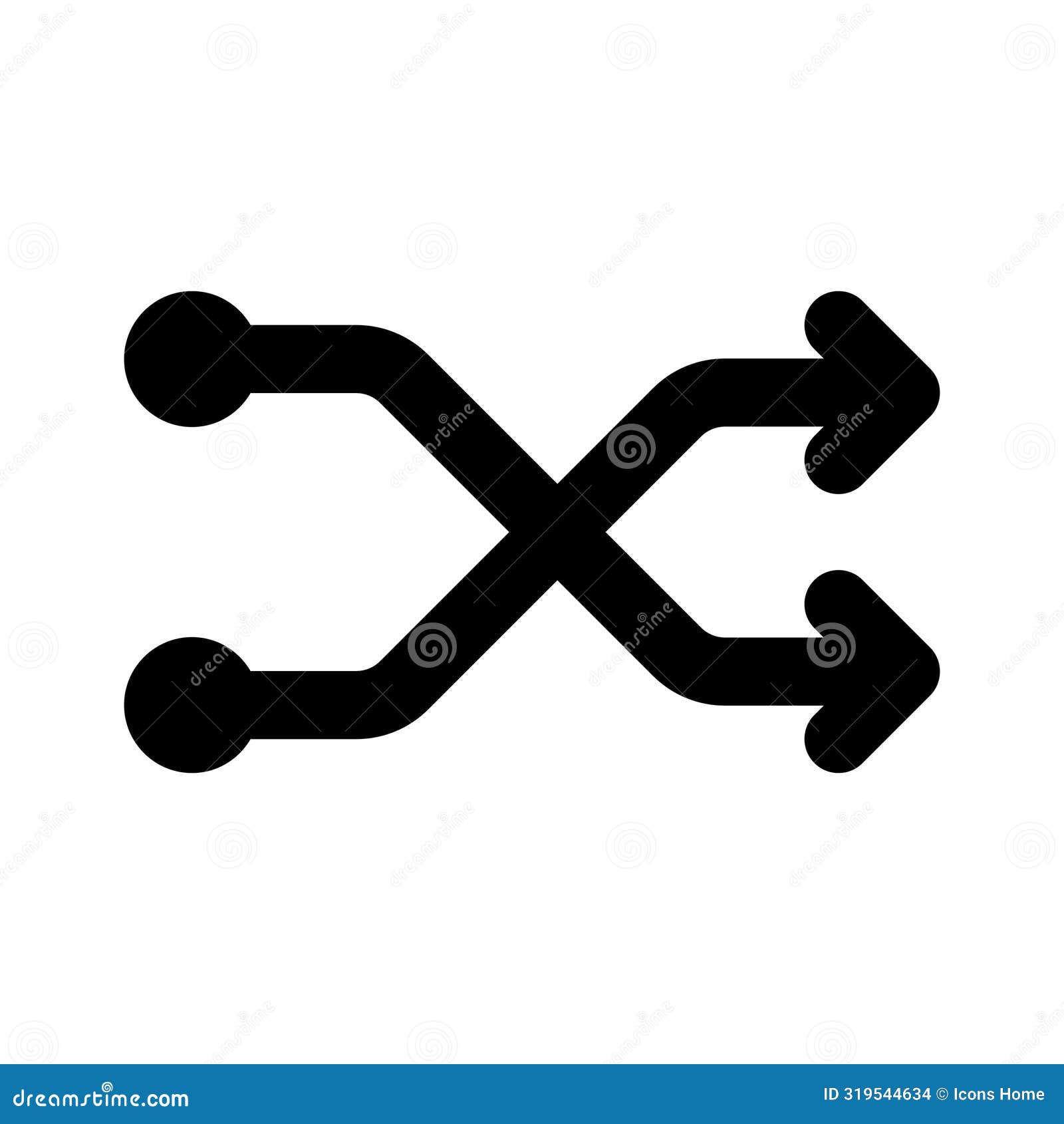 Get Your Hold on this Amazing Icon of Crossover Arrow Stock Vector ...